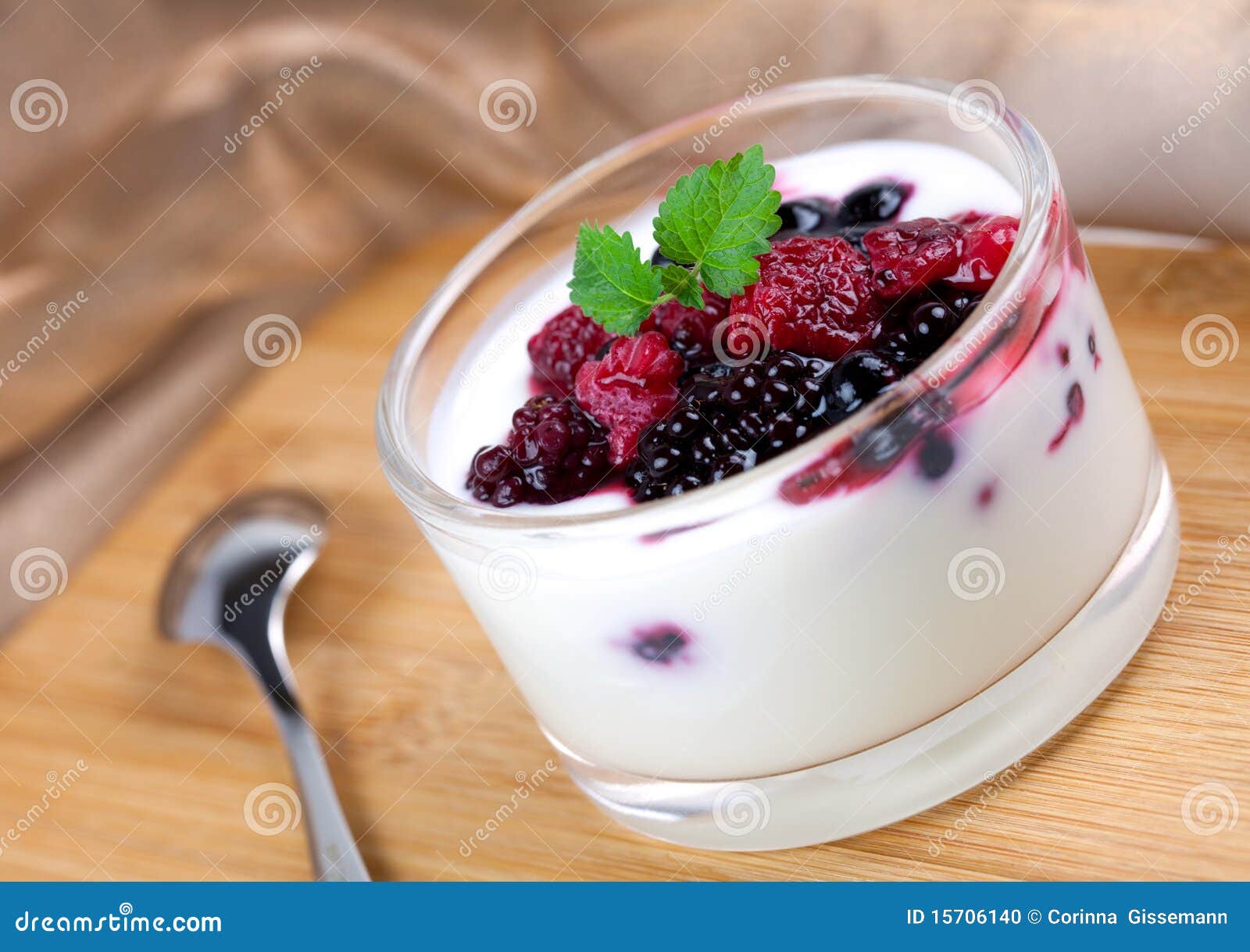Yogurt with berry stock photo. Image of healthy, milk - 15706140