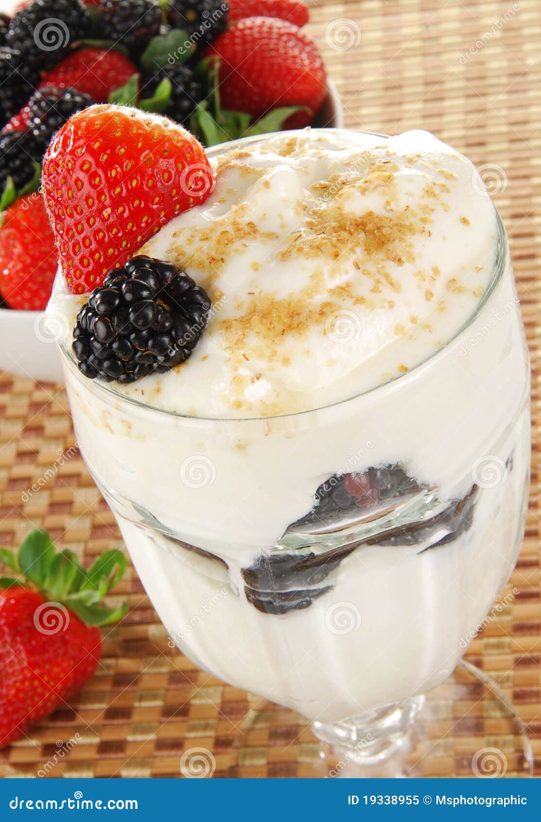 Yogurt with fruit stock image. Image of food, fruit, delicious - 19338955