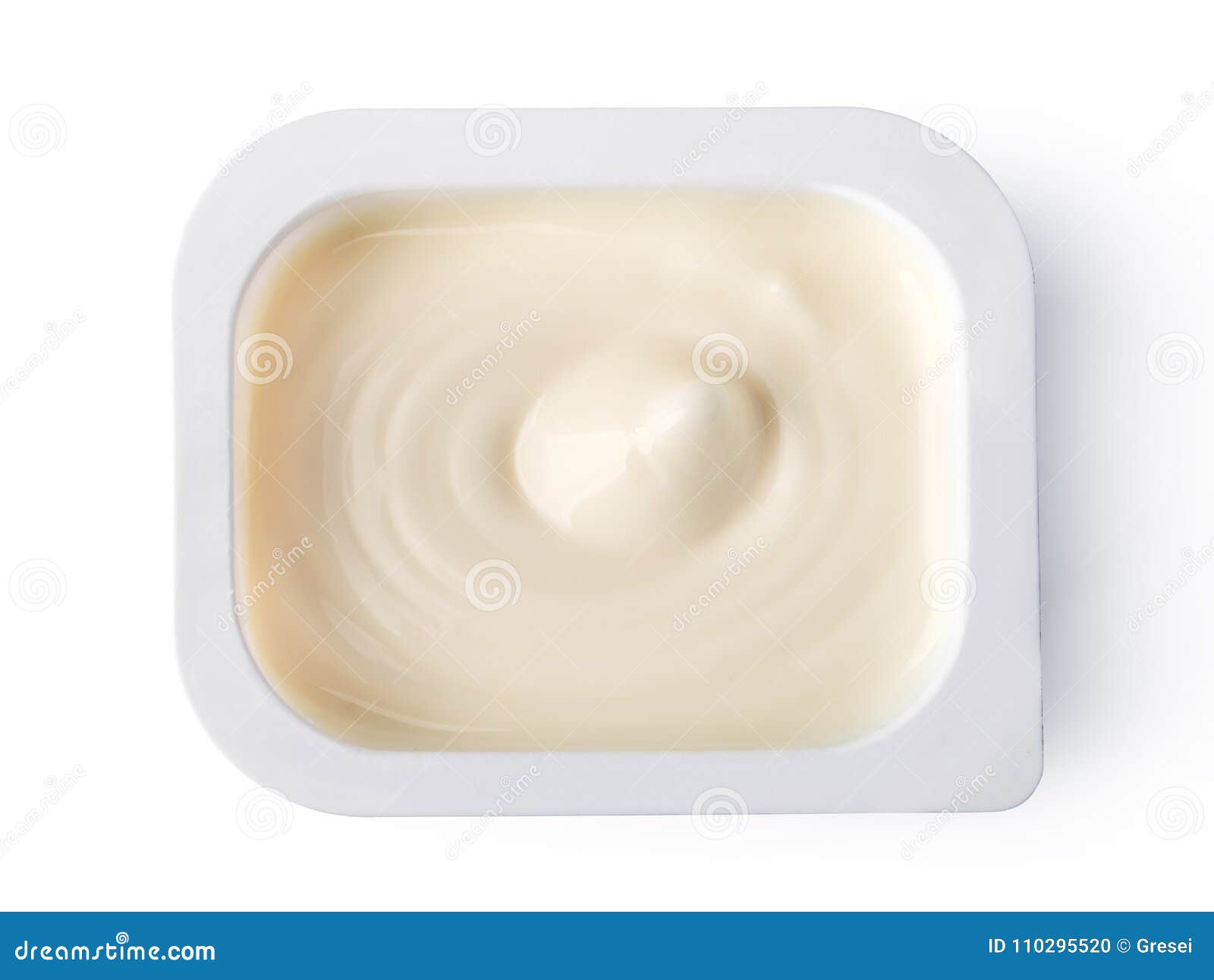 Yogurt stock photo. Image of dish, plastic, handful - 110295520