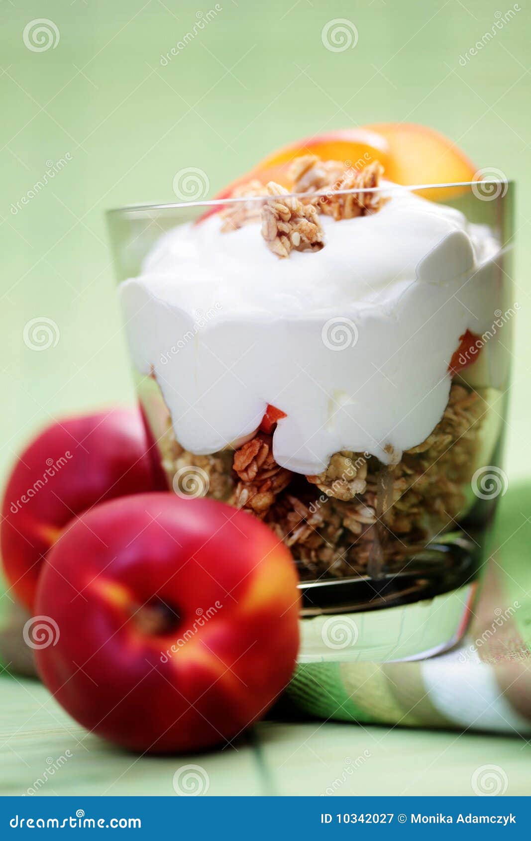 Yogurt with Muesli and Fruit Stock Image - Image of snack, nutrition ...