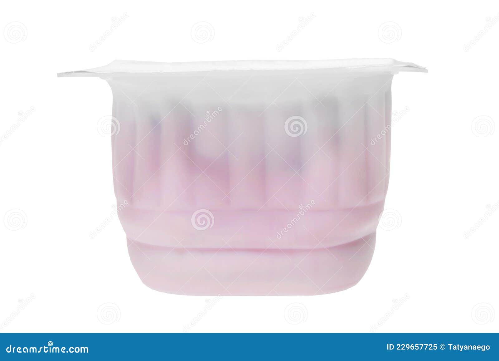 Yogurt pack isolated stock image. Image of pink, cottage - 229657725