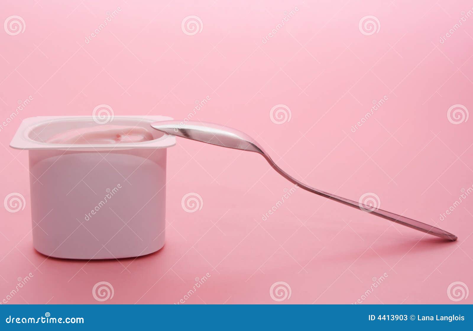 Yogurt in Plastic Container Stock Image - Image of dessert, milk: 4413903