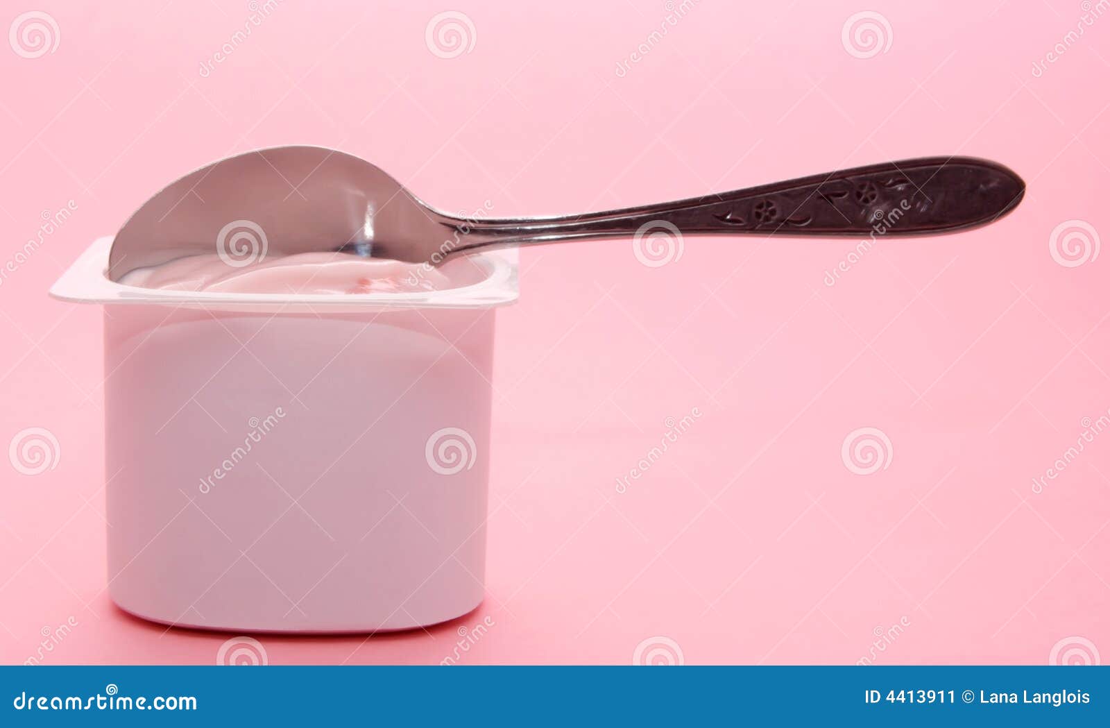 Yogurt in Plastic Container Stock Image - Image of milk, dairy: 4413911