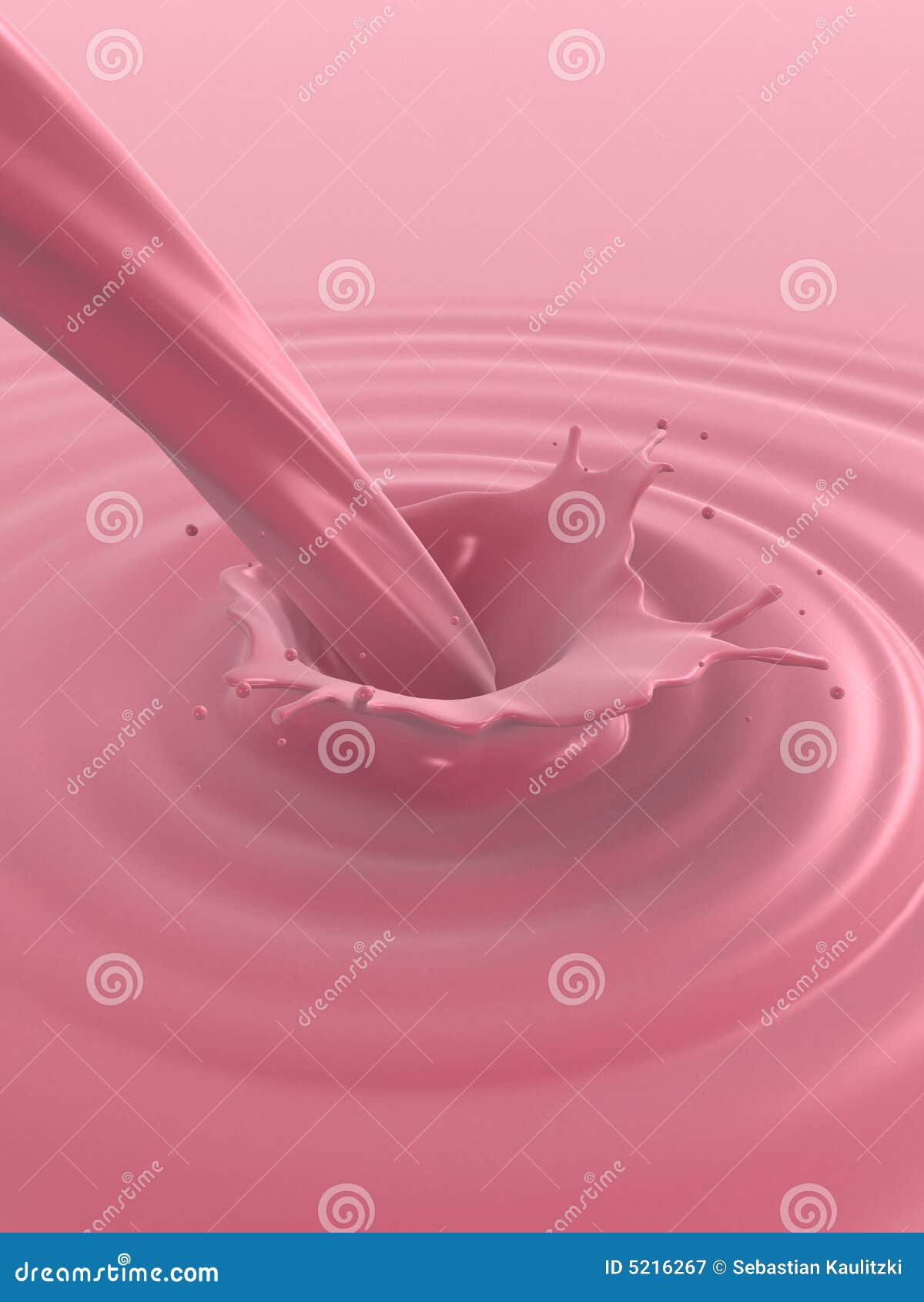 Yogurt splash stock illustration. Illustration of cream - 5216267