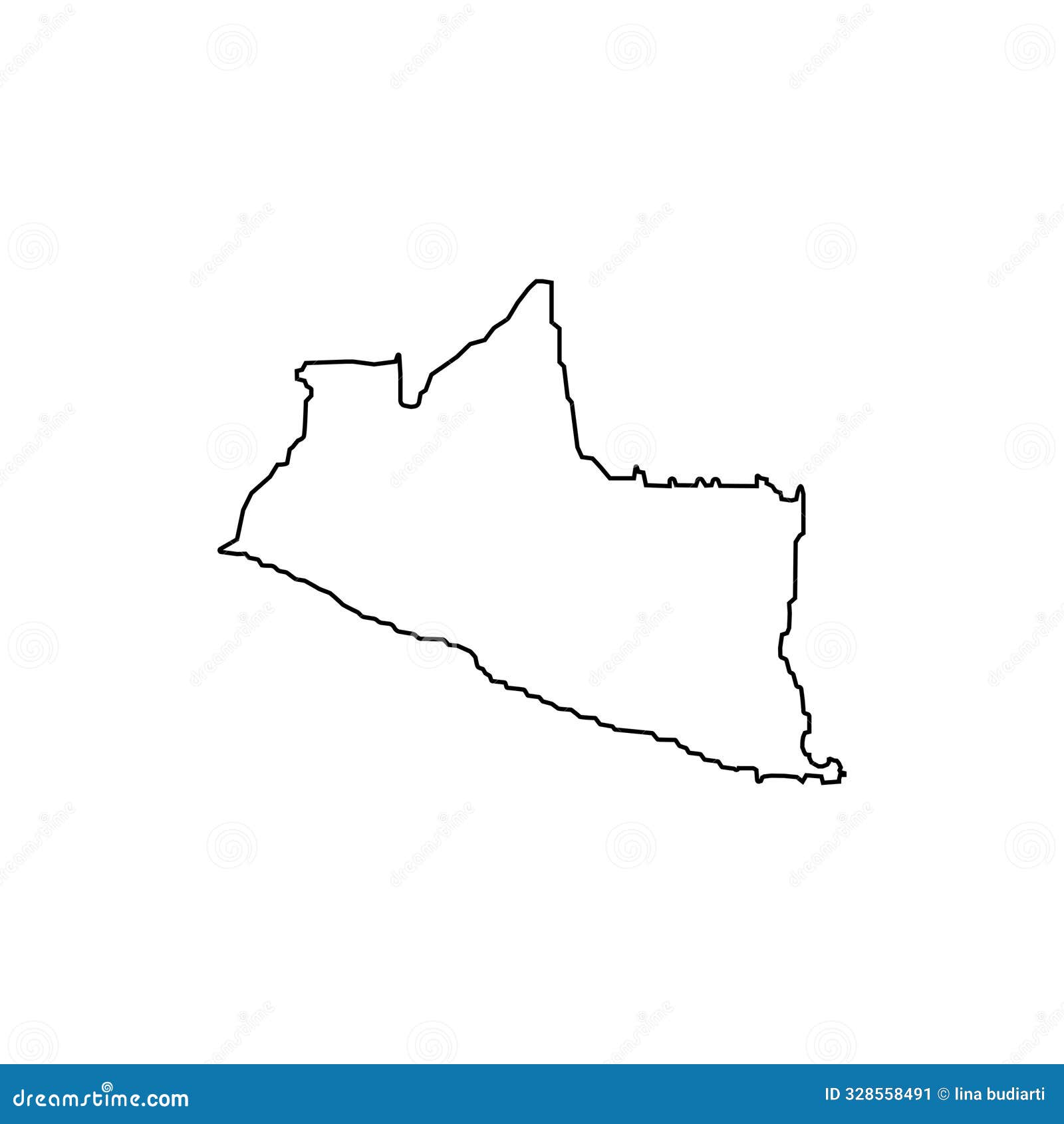 Yogyakarta map icon stock illustration. Illustration of administrative ...