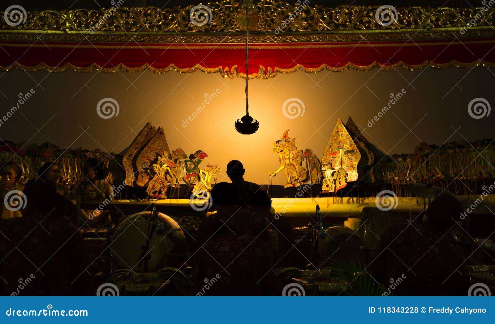YOGYAKARTA, May 1st 2018: Stage Performance of Wayang Kulit ...