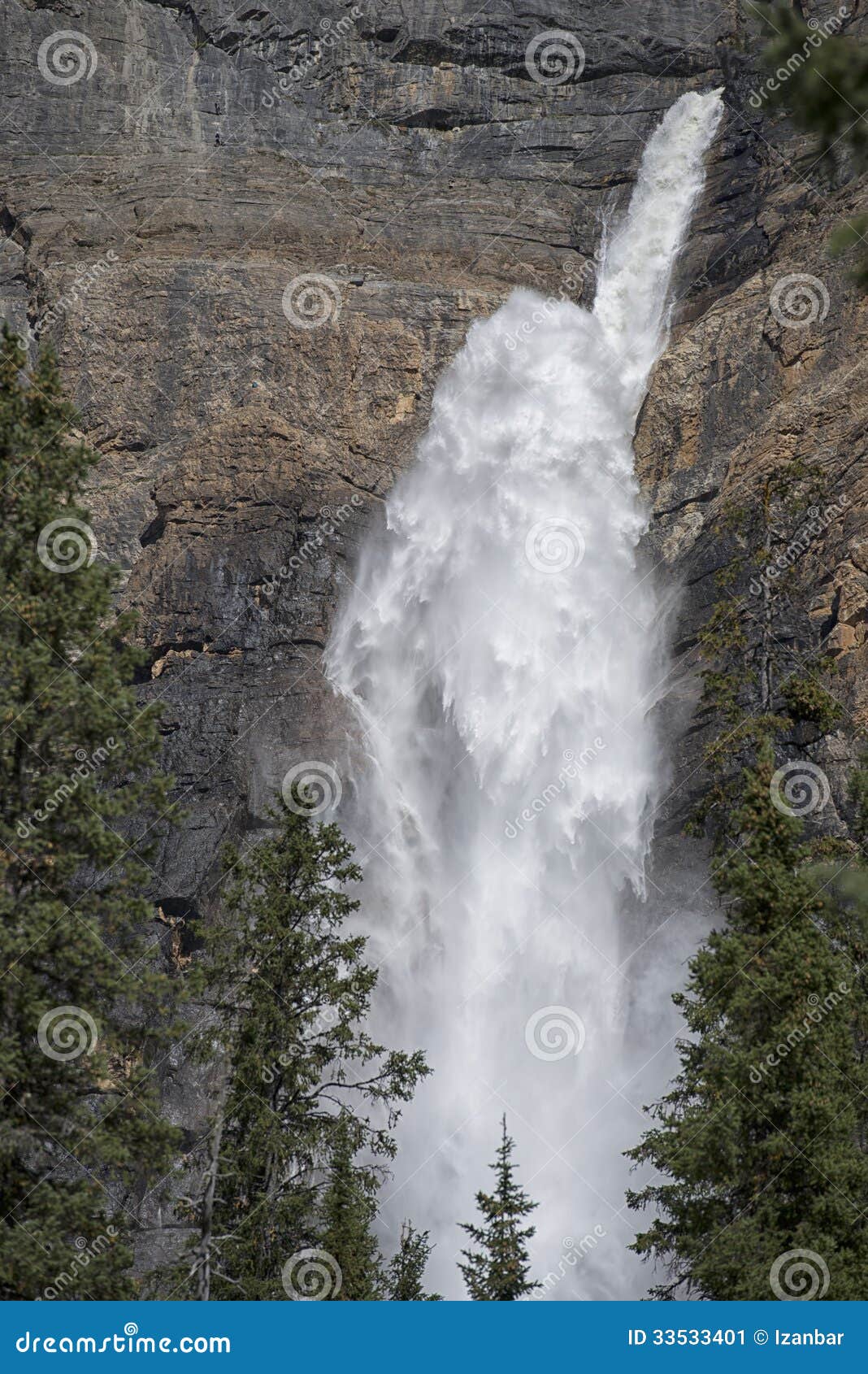 Yoho park waterfall stock image. Image of blue, waterfall - 33533401
