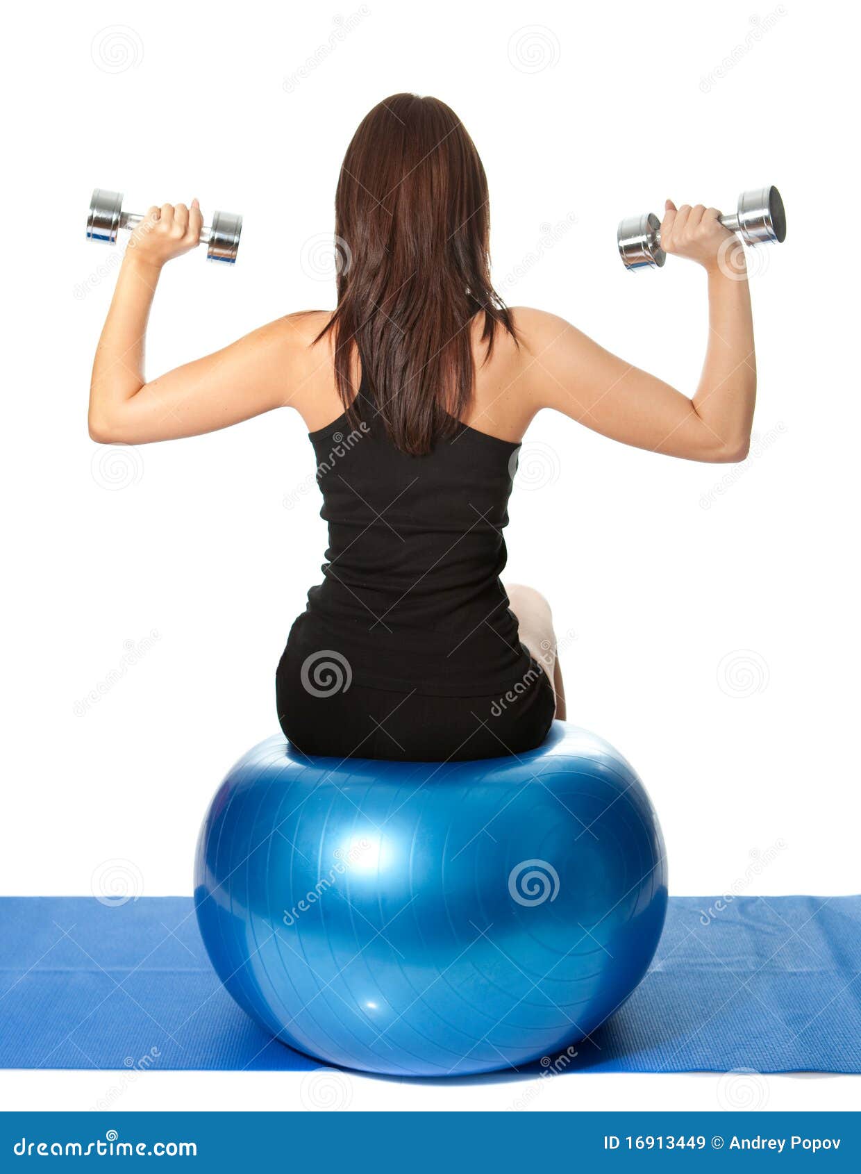 Yoing Women Doing Weight Training Stock Image - Image of healthy ...