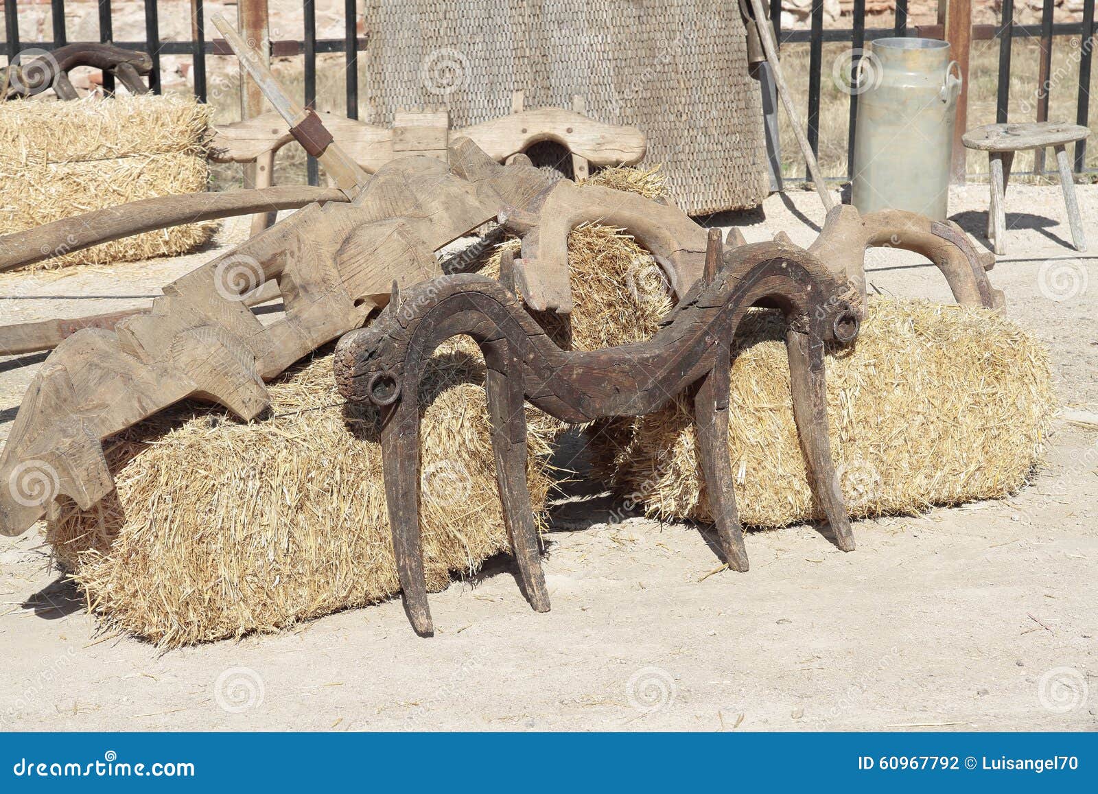 Yokes stock photo. Image of tillage, field, farm, vintage - 60967792