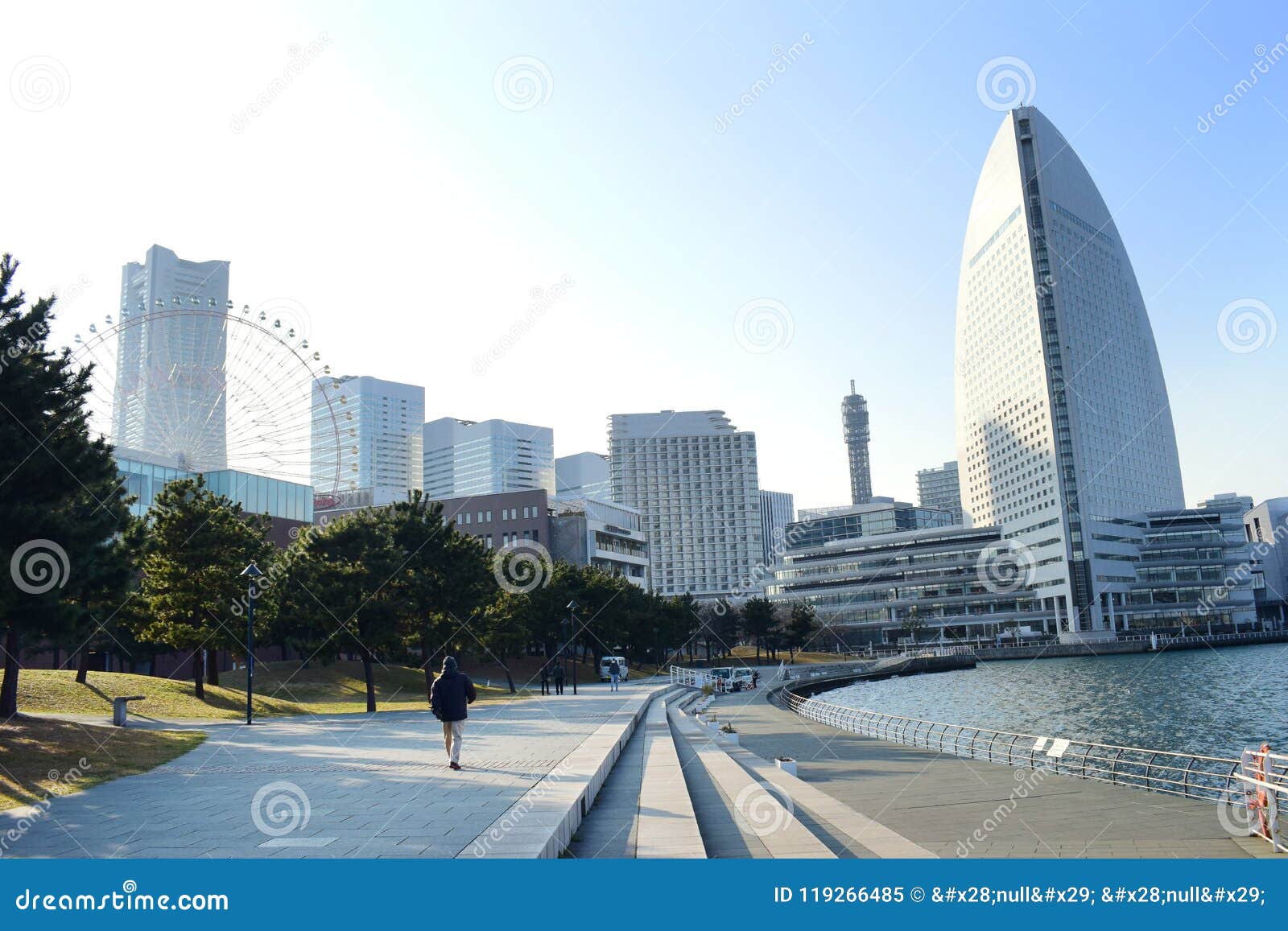 Yokohama Bay Minato Mirai 21 View, Japan, Modern Buildings Editorial ... Yokohama Bay Minato Mirai 21 View, Japan, Modern Buildings Editorial ...