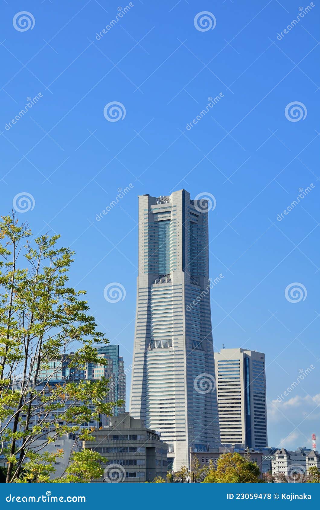 Landmark Tower In Yokohama With Top Deck Tallest Building Royalty-Free ...
