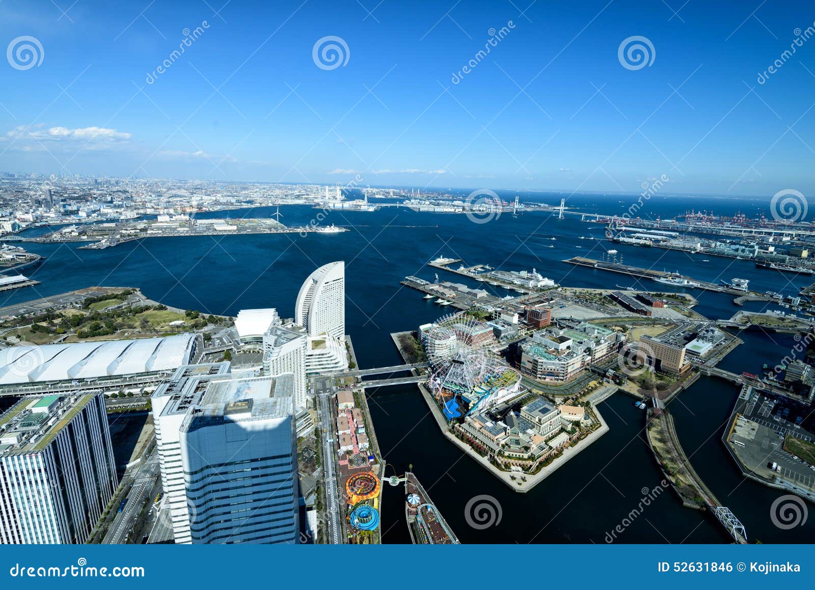 Yokohama Minato Mirai 21 foto de archivo. Imagen de atracciones - 52631846