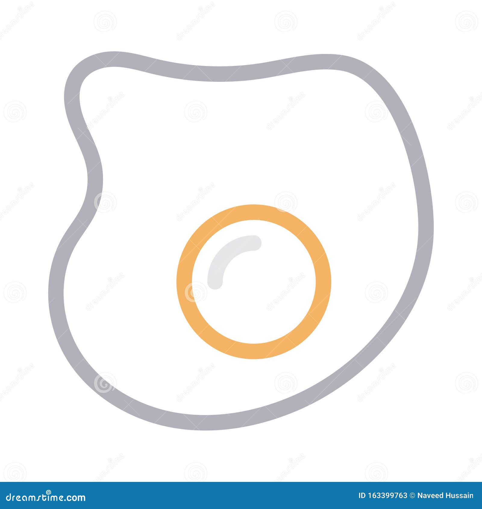 Yolk Vector Color Line Icon Stock Vector - Illustration of vector ...
