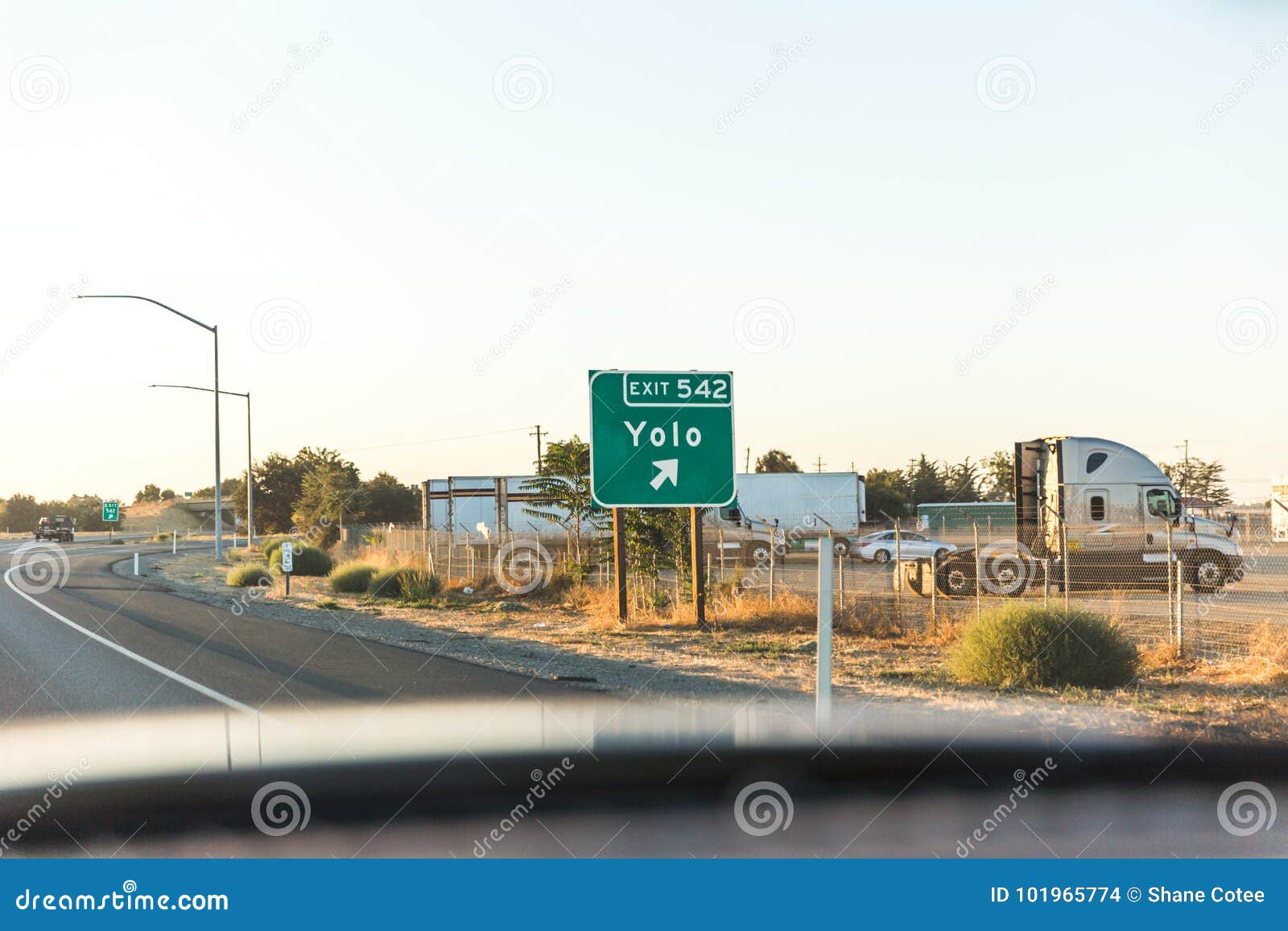Yolo Highway Exit Sign Editorial Image | CartoonDealer.com #101965774