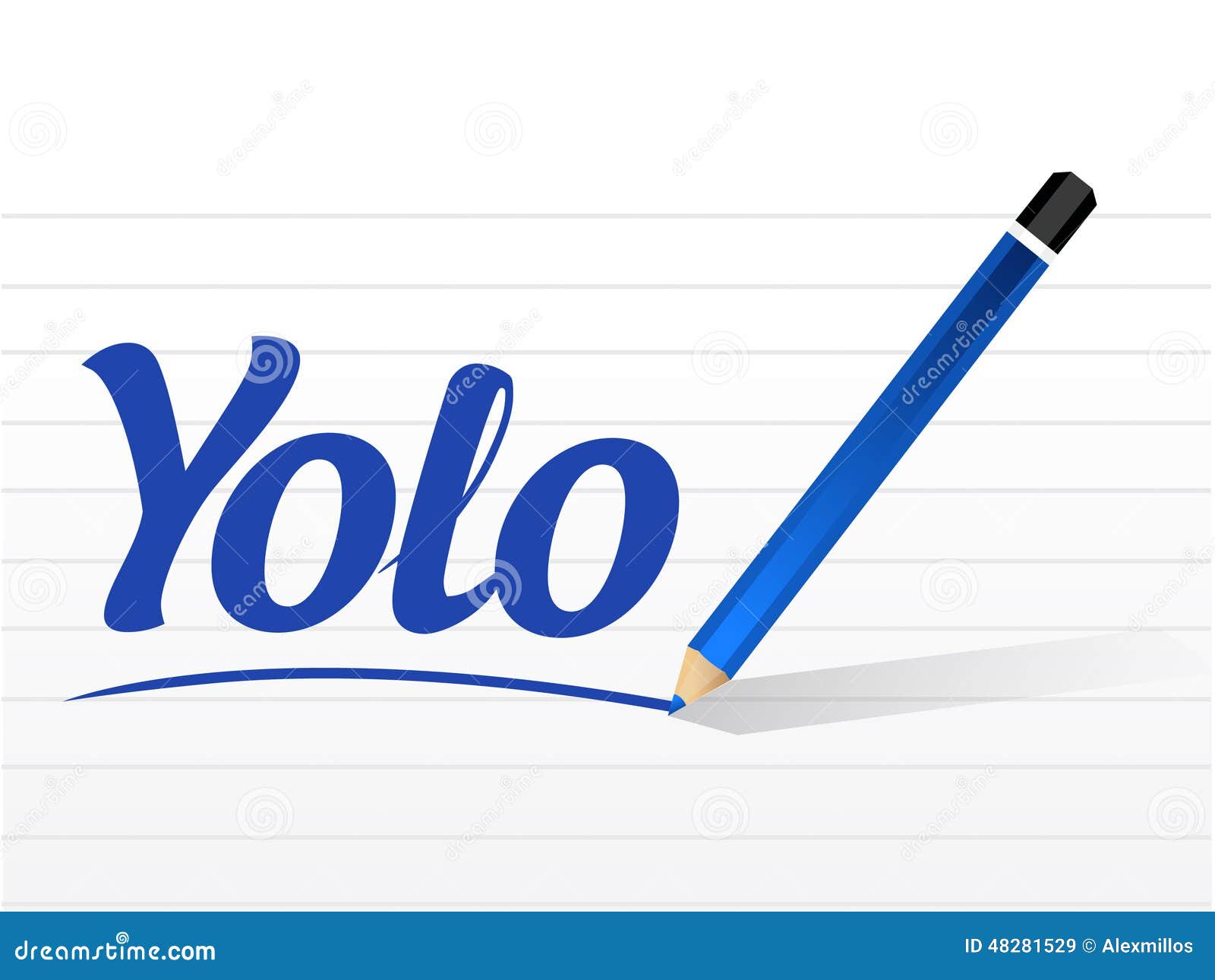 Yolo Sign Hand Drawn Lettering. Isolated On White Background ...