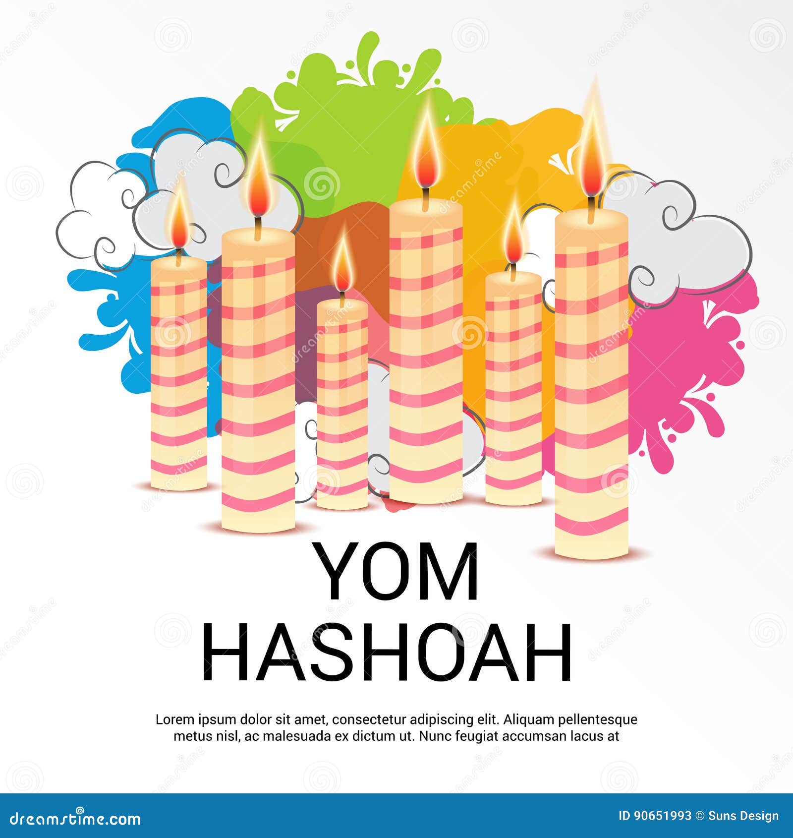 Yom Hashoah. stock illustration. Illustration of sign - 90651993