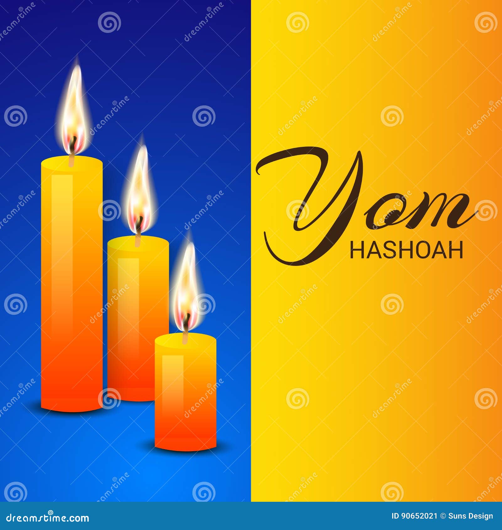 Yom Hashoah. stock illustration. Illustration of jewish - 90652021