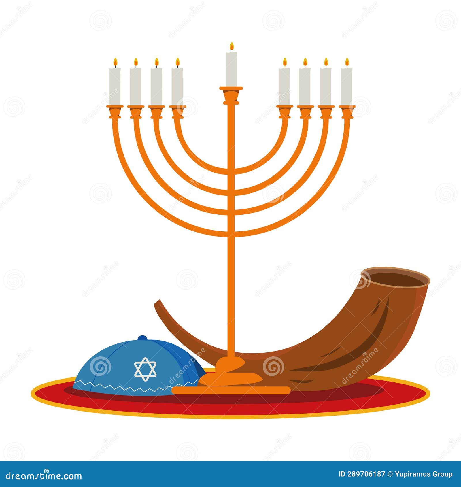 Yom Kippur Traditional Design Stock Vector Illustration Of Religious