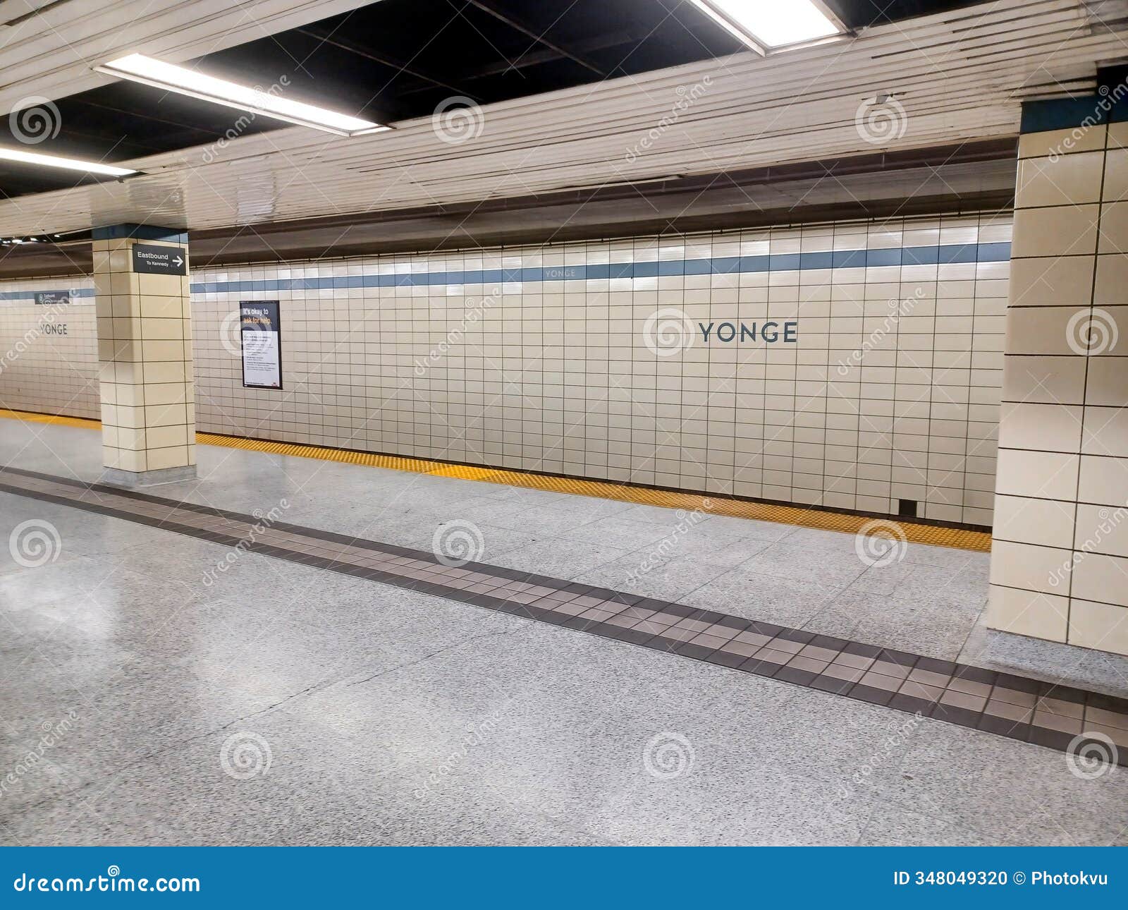 Yonge Subway Station Interior View Editorial Image - Image of modern ...