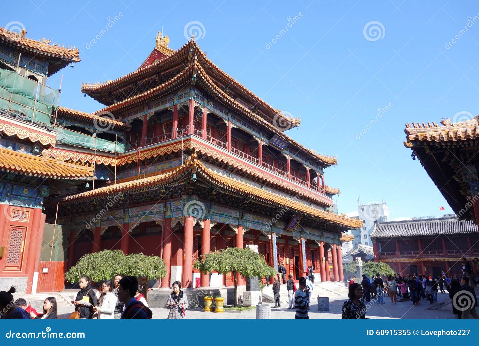 Yonghe Lama Temple editorial image. Image of china, beijing - 60915355