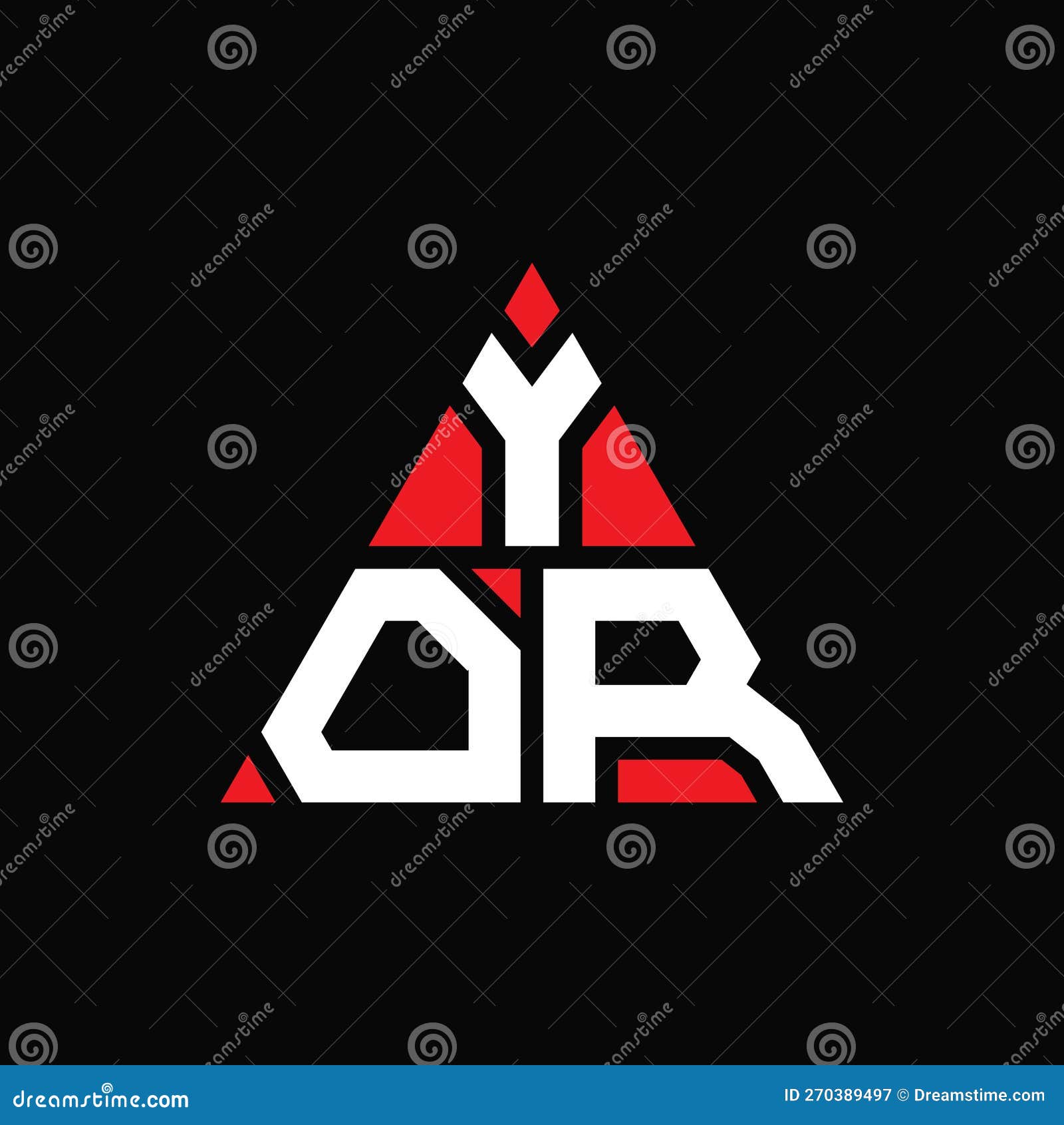 YOR Triangle Letter Logo Design with Triangle Shape. YOR Triangle Logo ...