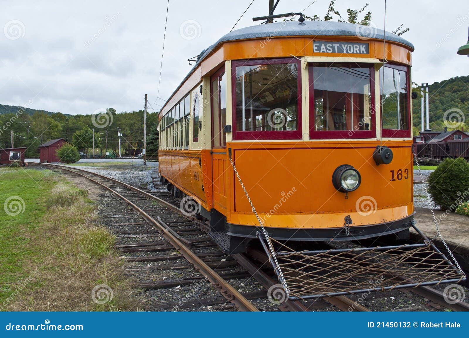 York #163 trolley stock photo. Image of rails, transportation - 21450132