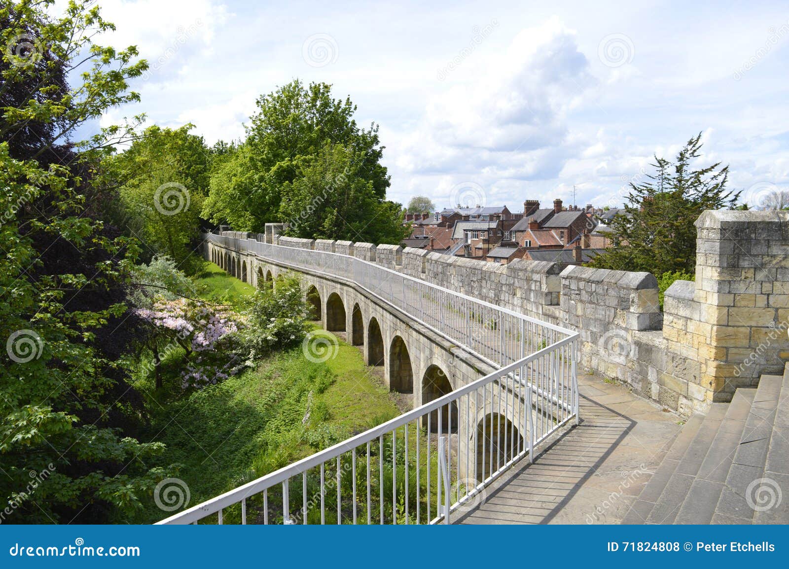 York City Roman wall stock photo. Image of england, walkway - 71824808