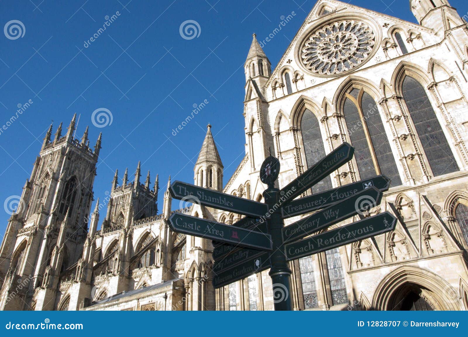 York Minster and city sign stock image. Image of castle - 12828707
