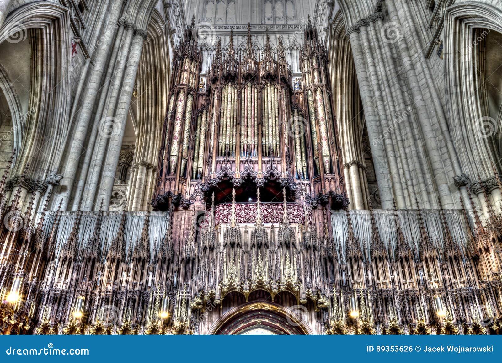 York Minster Organ HDR editorial photo. Image of range - 89353626