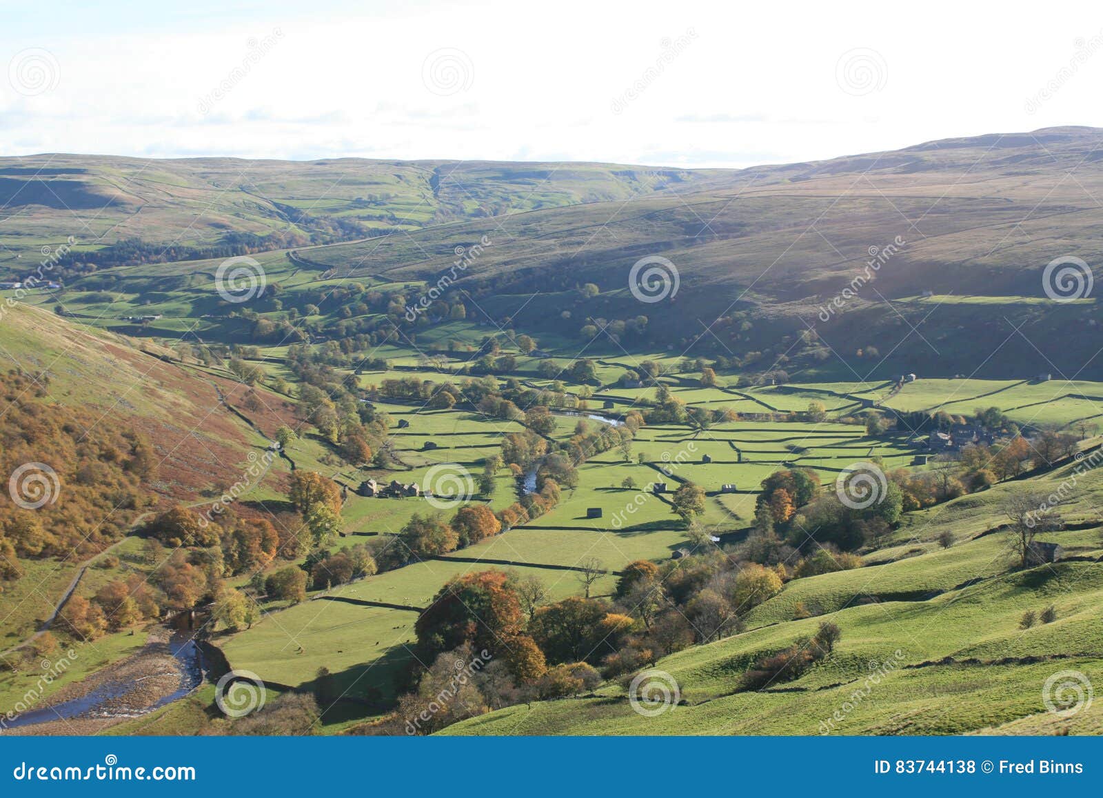 Yorkshire Dales stock photo. Image of barns, rustic, sunshine - 83744138