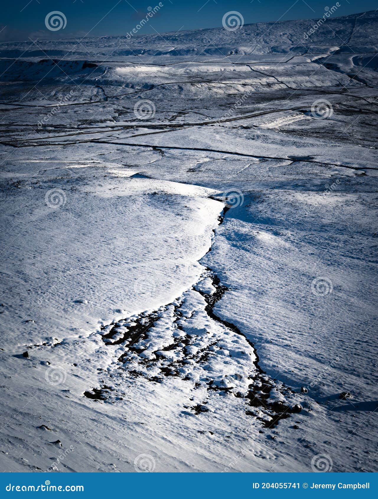 Yorkshire Dales Winter Snow Scene Stock Image - Image of snow, cold ...