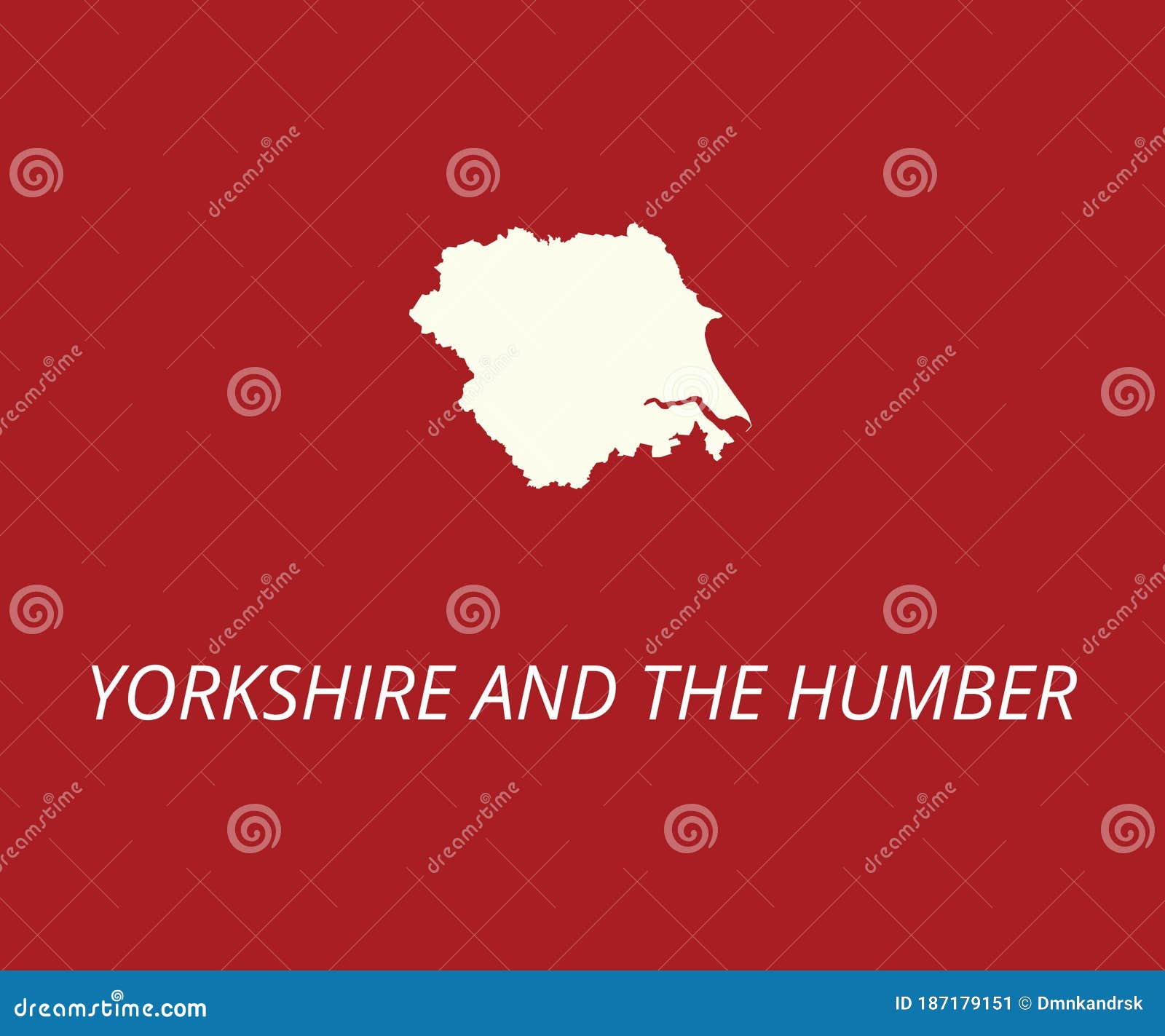 Yorkshire and the Humber Map Stock Vector - Illustration of city, grey ...