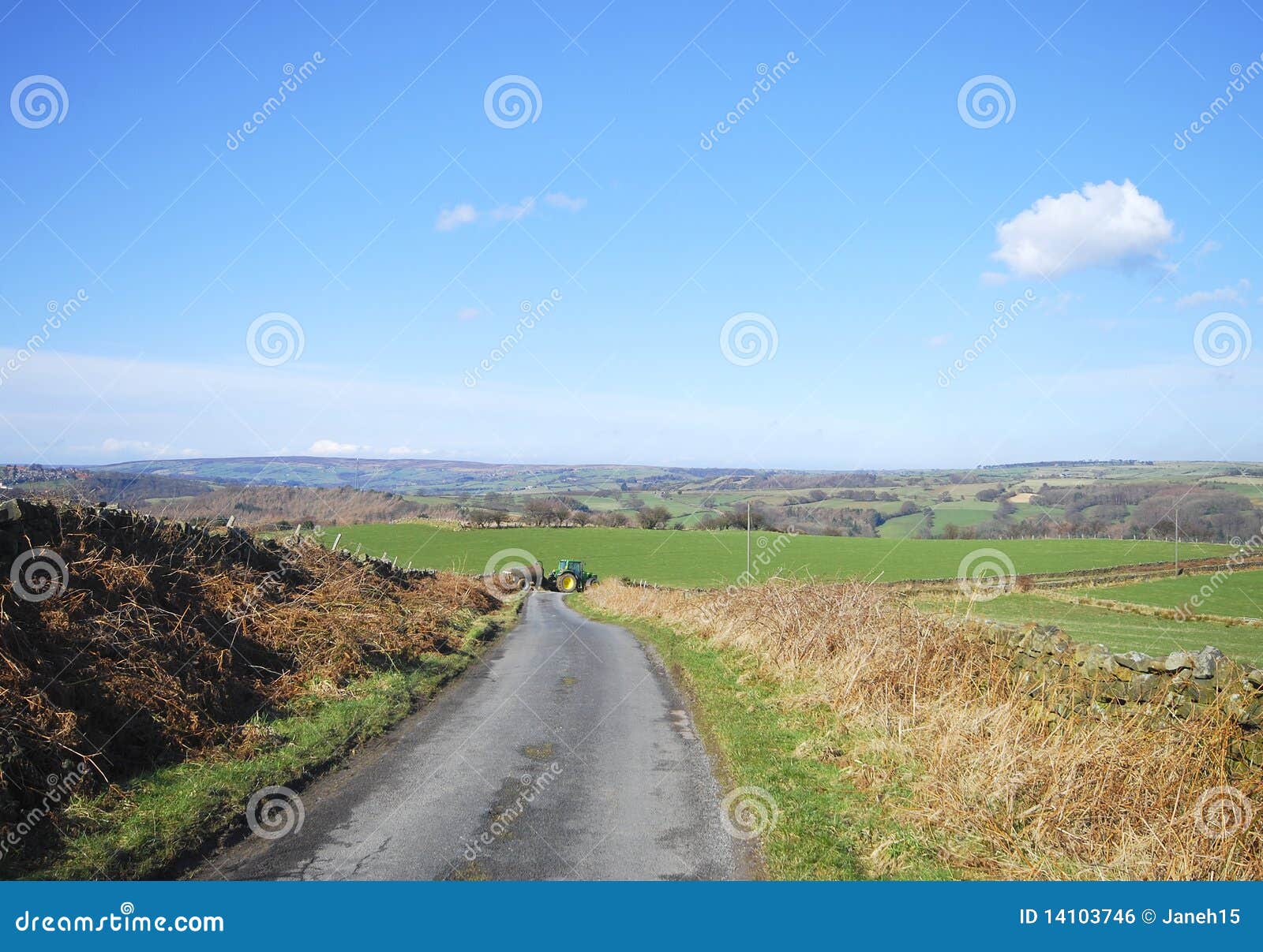 Yorkshire Moor road stock photo. Image of road, blue - 14103746