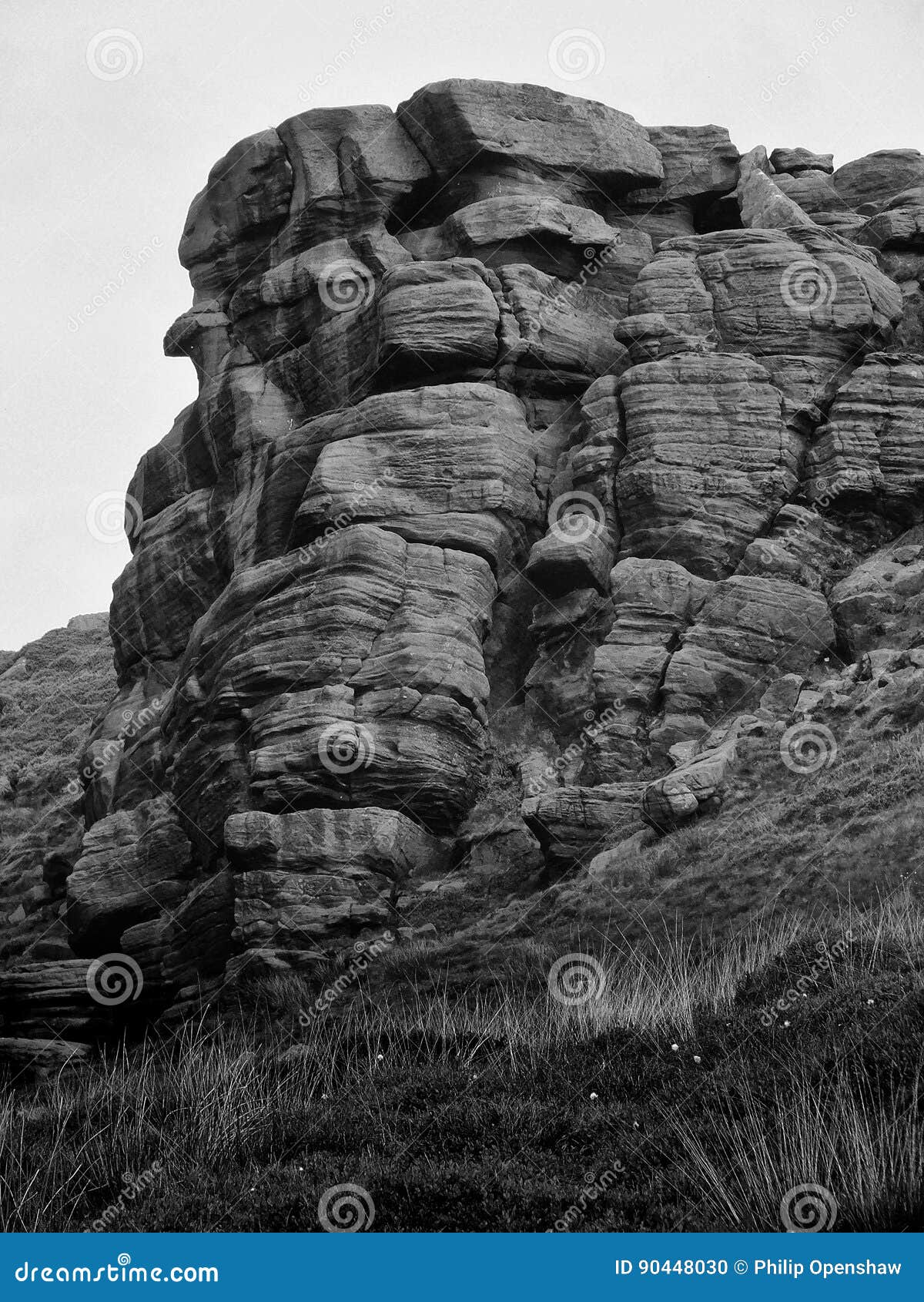Yorkshire stone outcrop stock photo. Image of dramatic - 90448030