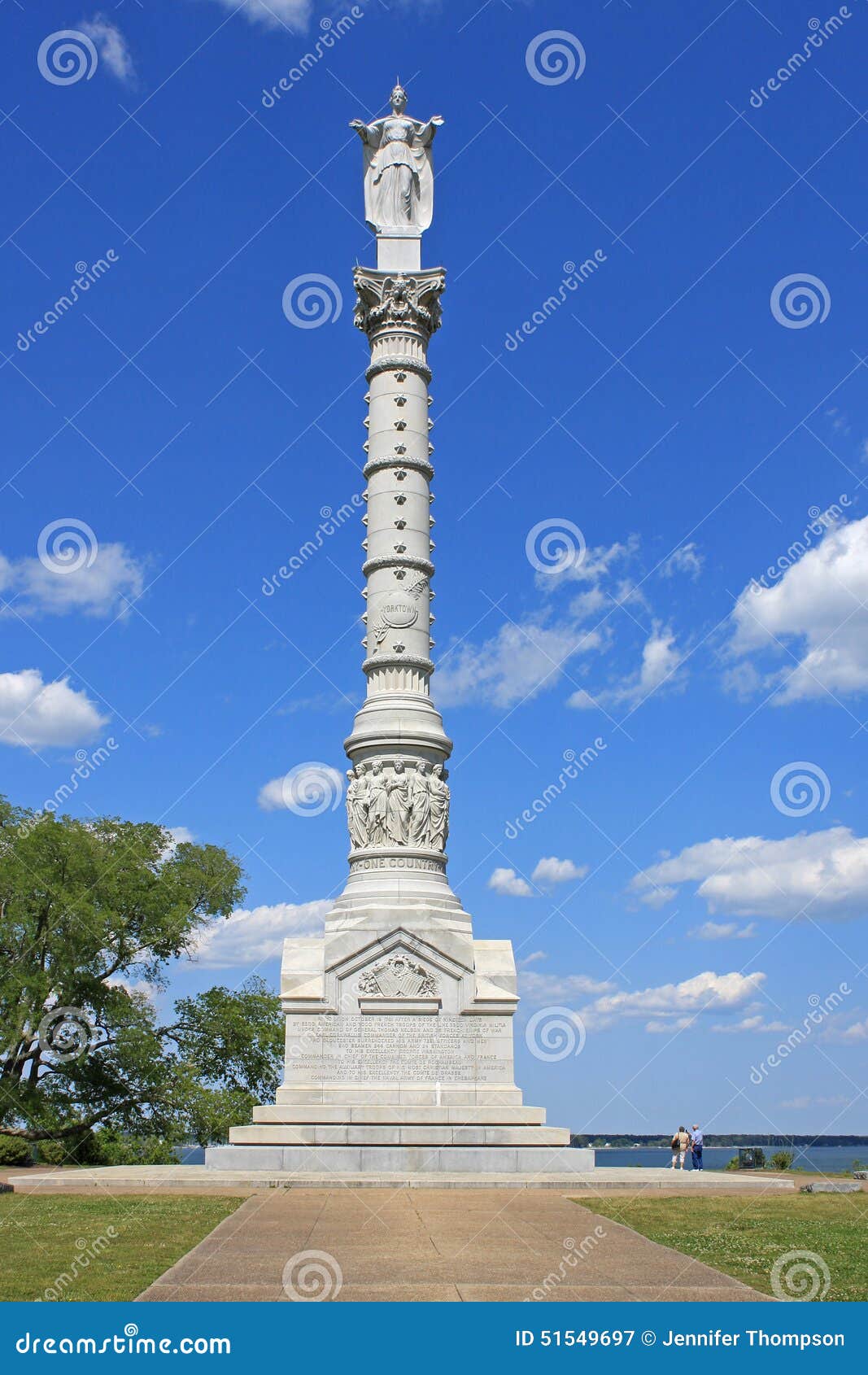 Yorktown Victory Monument stock image. Image of pillar - 51549697