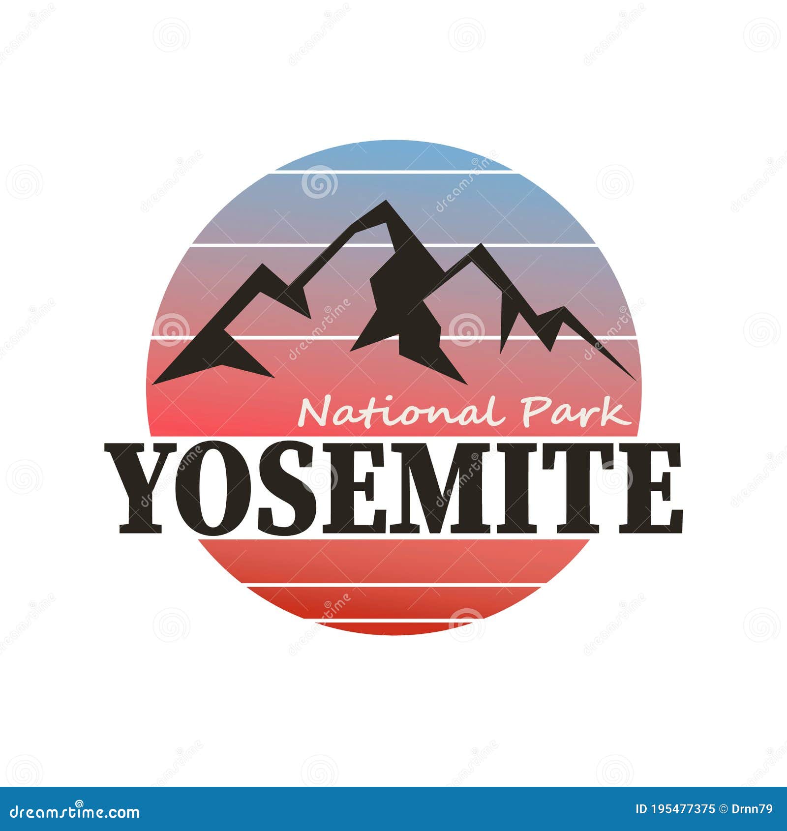 Vector Of Yosemite National Park Logo Vintage Symbol Illustration ...