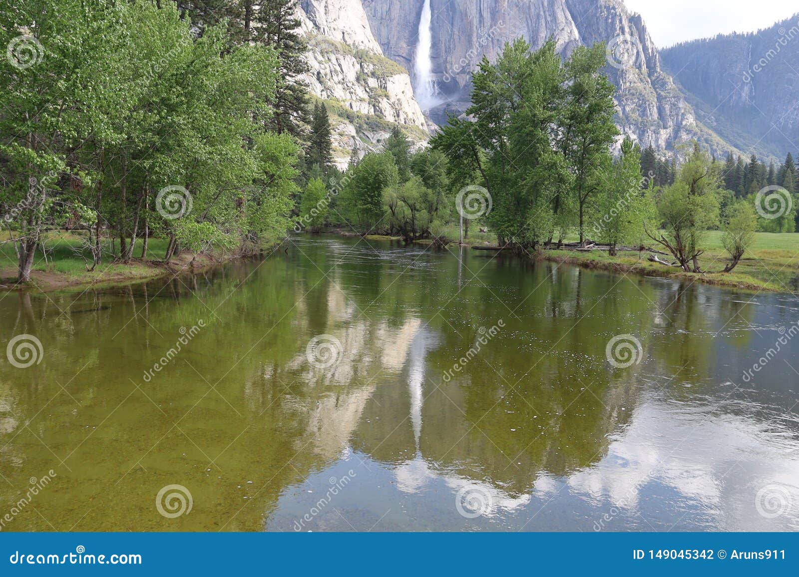 Yosemite in Spring stock photo. Image of rain, vernal - 149045342