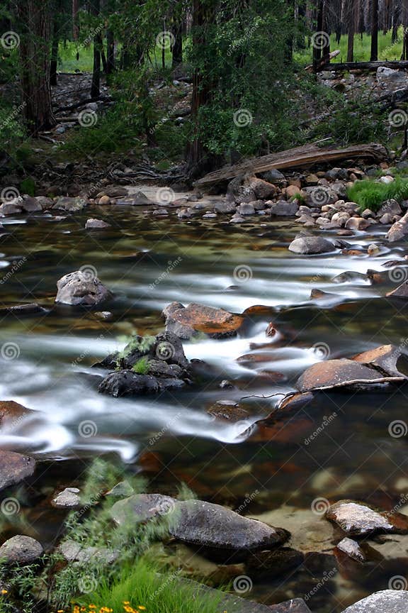 Yosemite Stream stock image. Image of motion, pebble, california - 467723