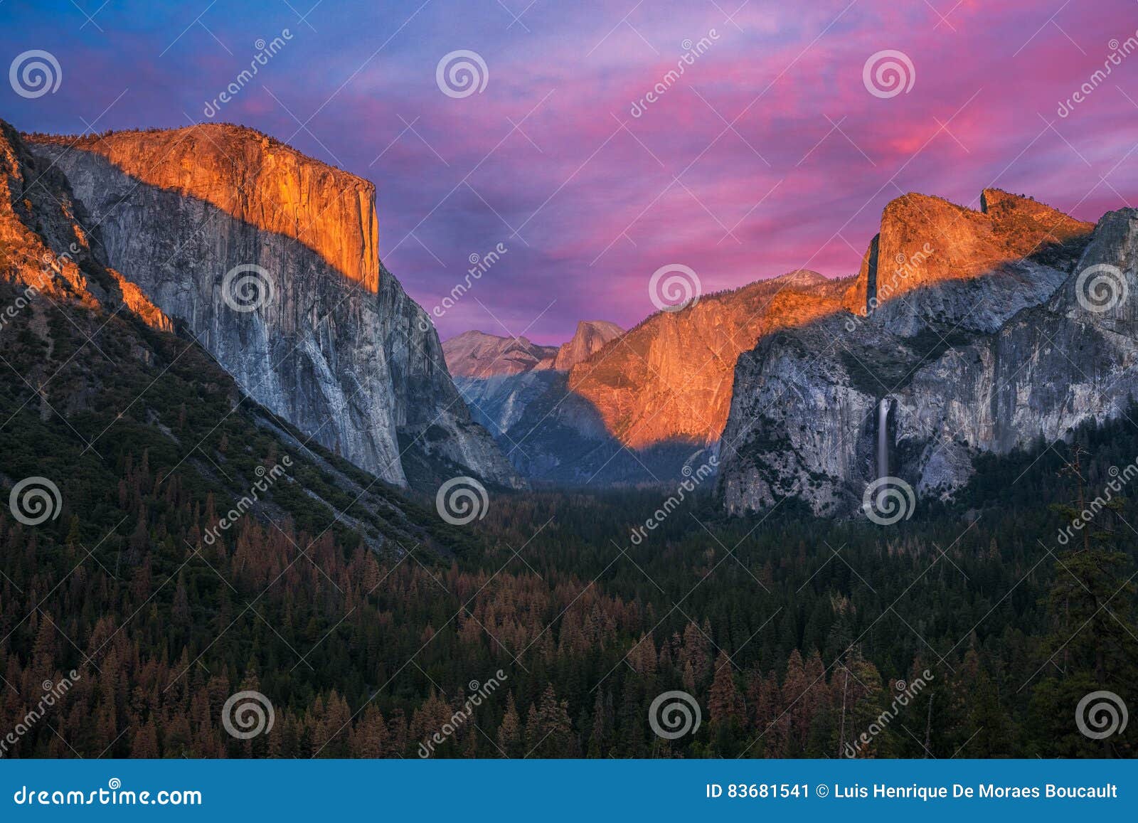 Yosemite & Sunset stock image. Image of travel, states - 83681541
