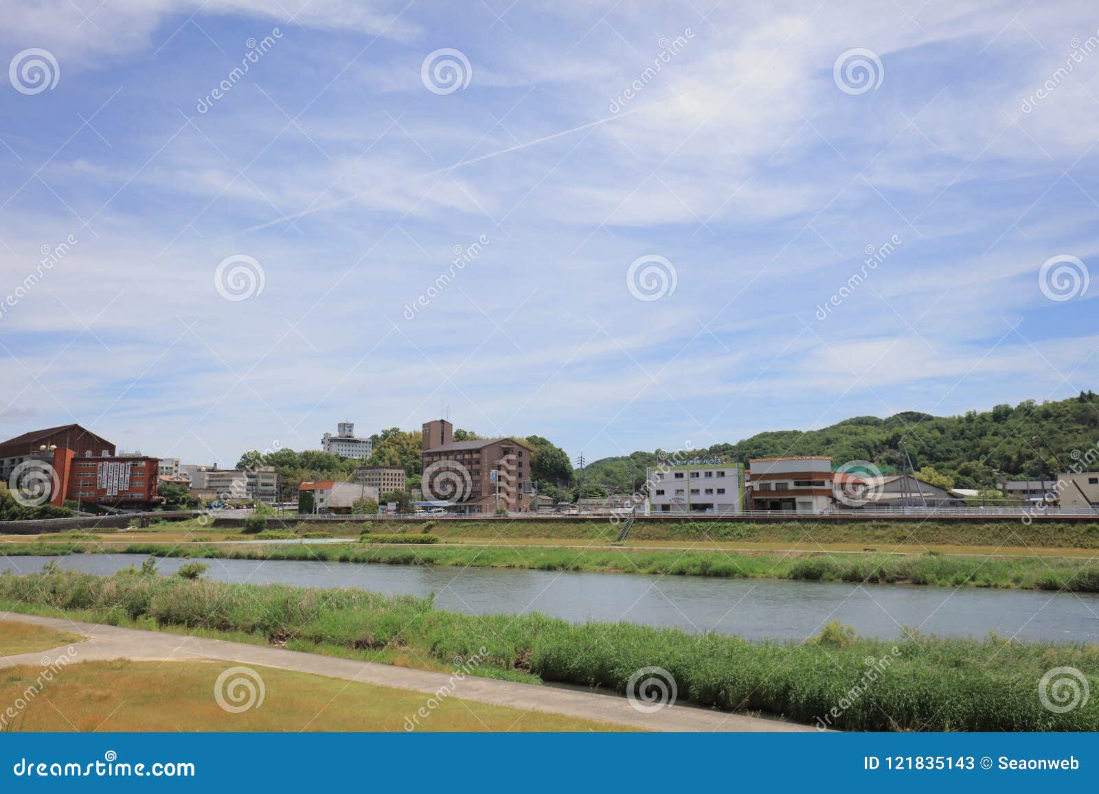 A Yoshii River at Tsuyama Okayama Japan Editorial Stock Photo - Image ...