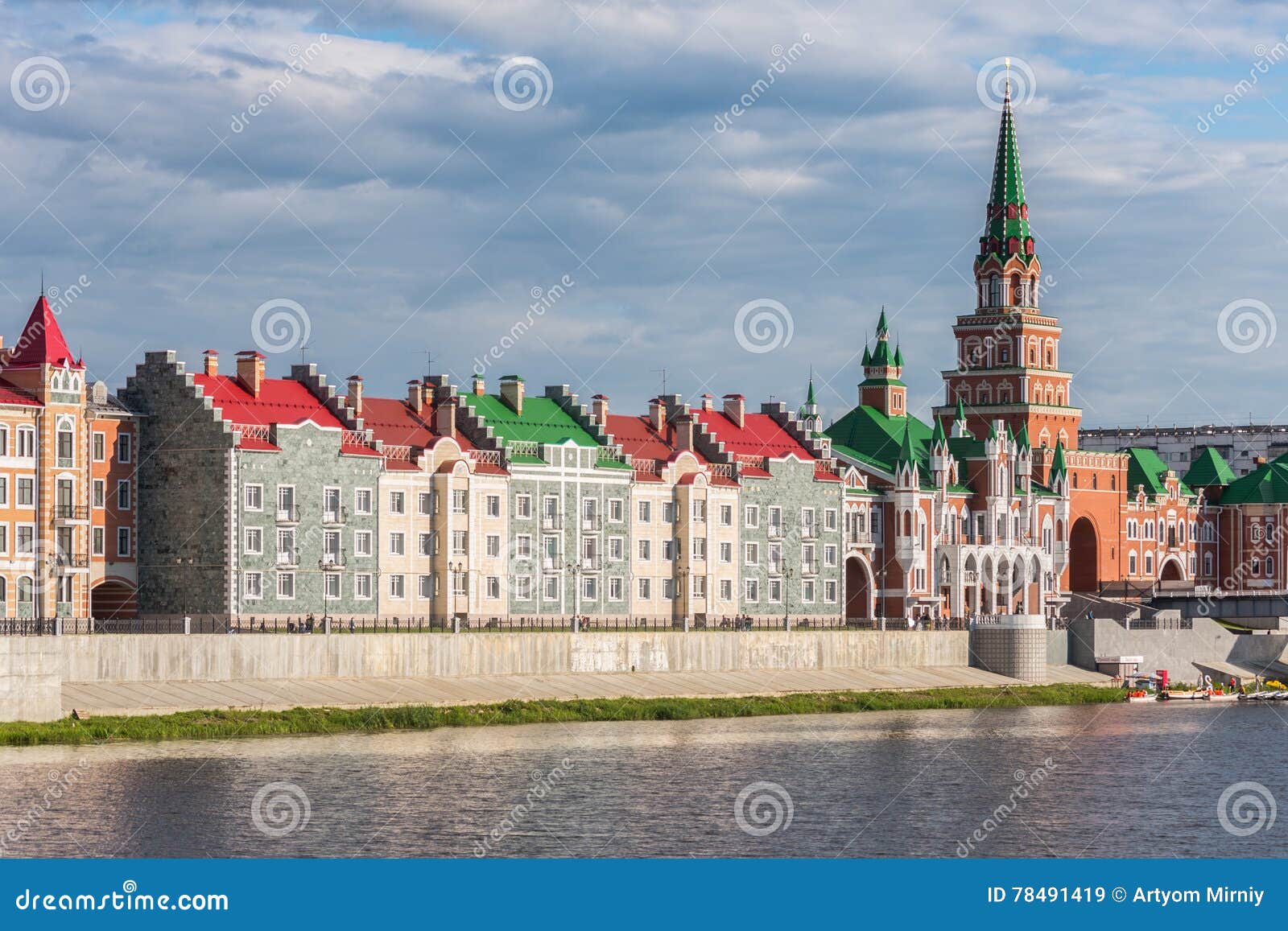 Yoshkar-Ola city. Russia editorial stock image. Image of panorama ...