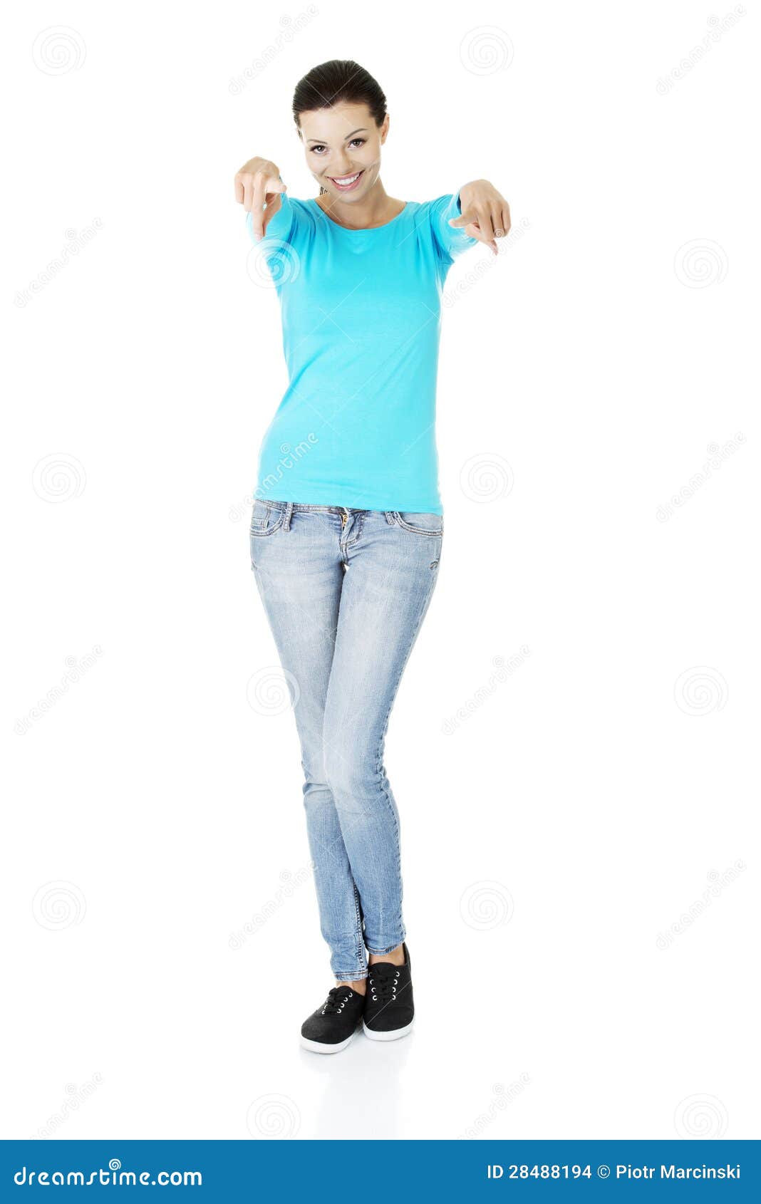 You stock photo. Image of beauty, excited, learn, pointing - 28488194