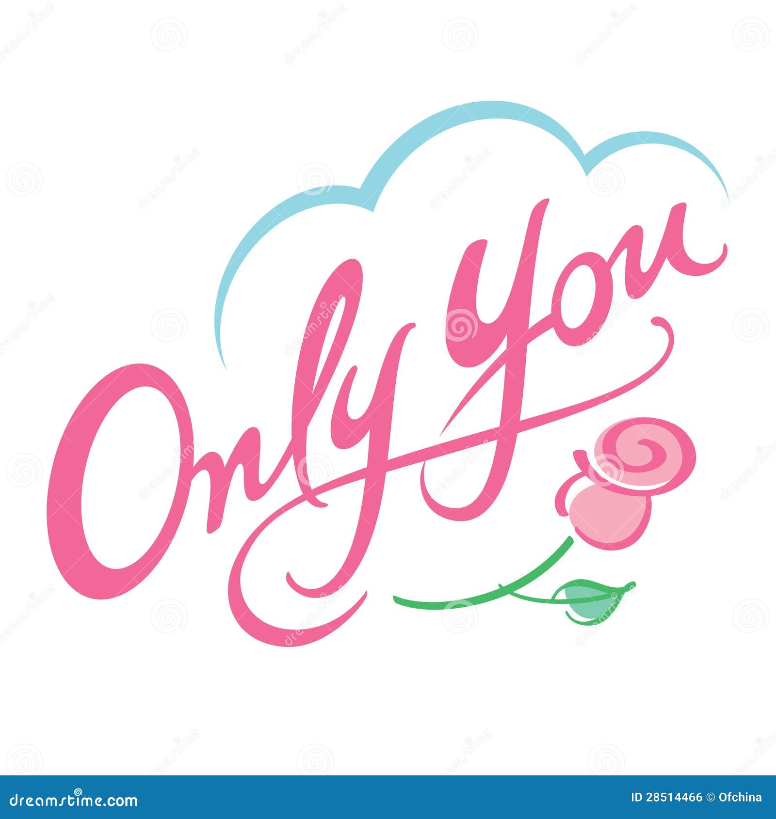Only You stock vector. Illustration of abstract, devotion - 28514466