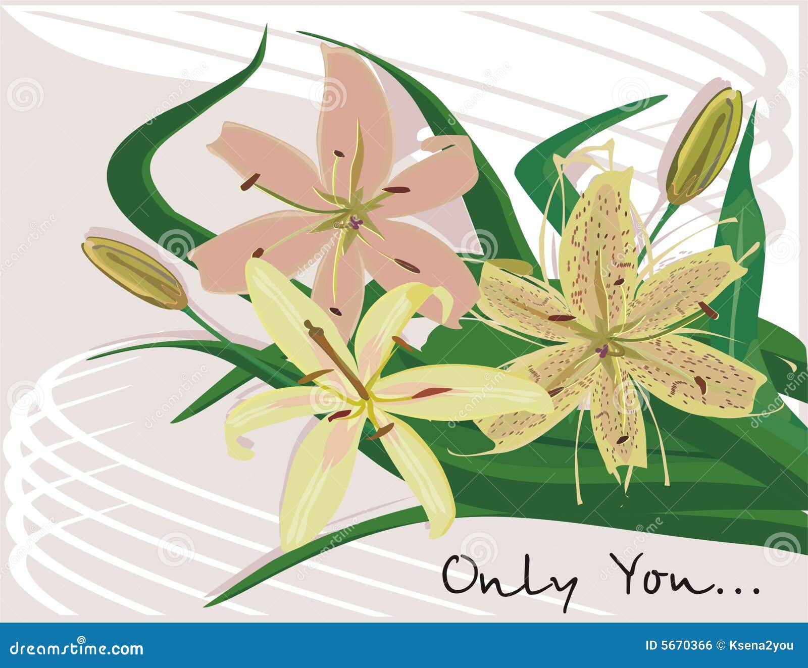 Only You stock vector. Illustration of nature, passion - 5670366