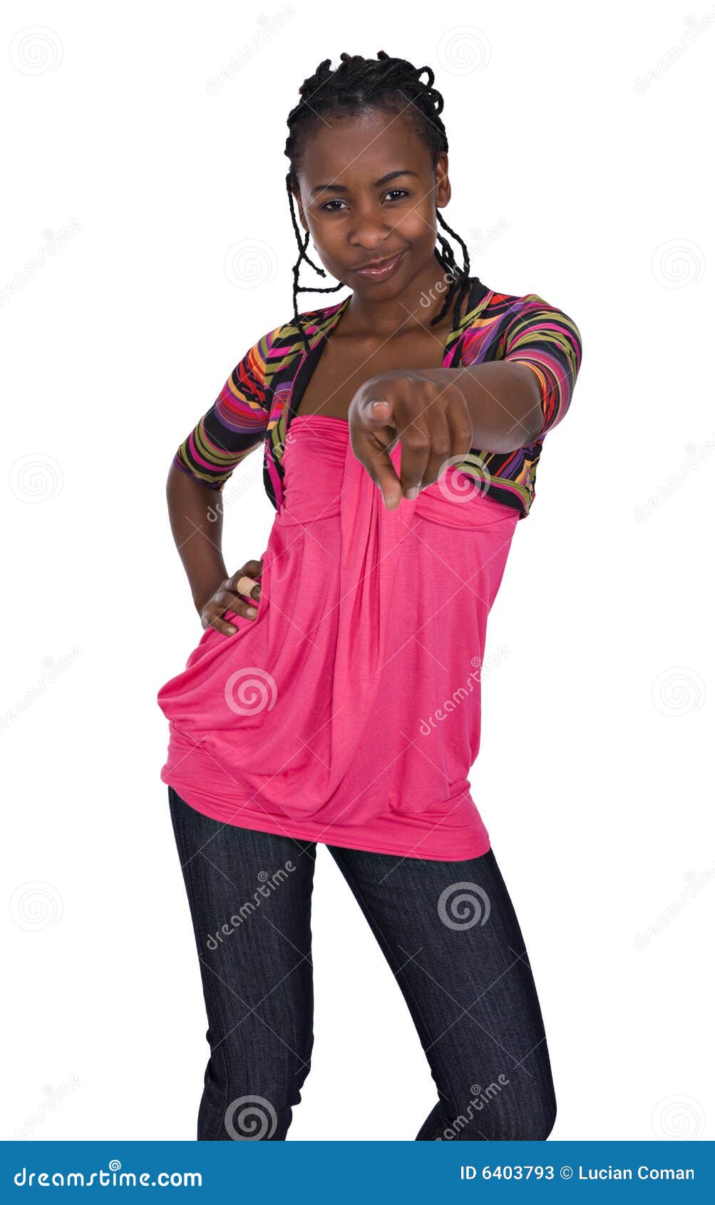 You stock image. Image of girl, finger, african, human - 6403793