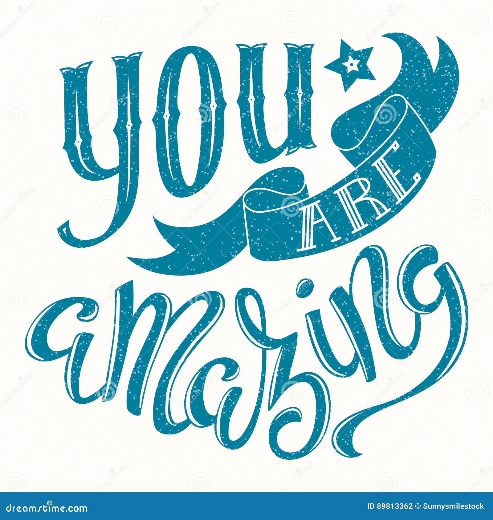 You are amazing stock vector. Illustration of feeling - 89813362