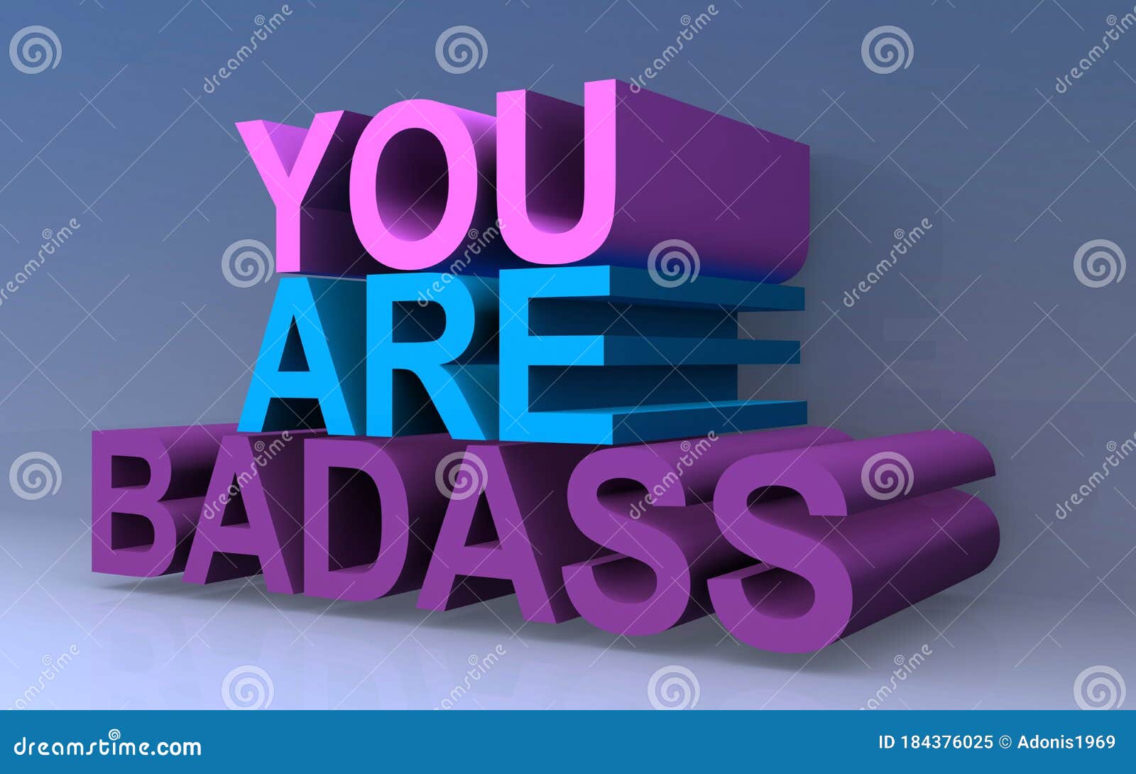 You are badass stock illustration. Illustration of congratulating ...