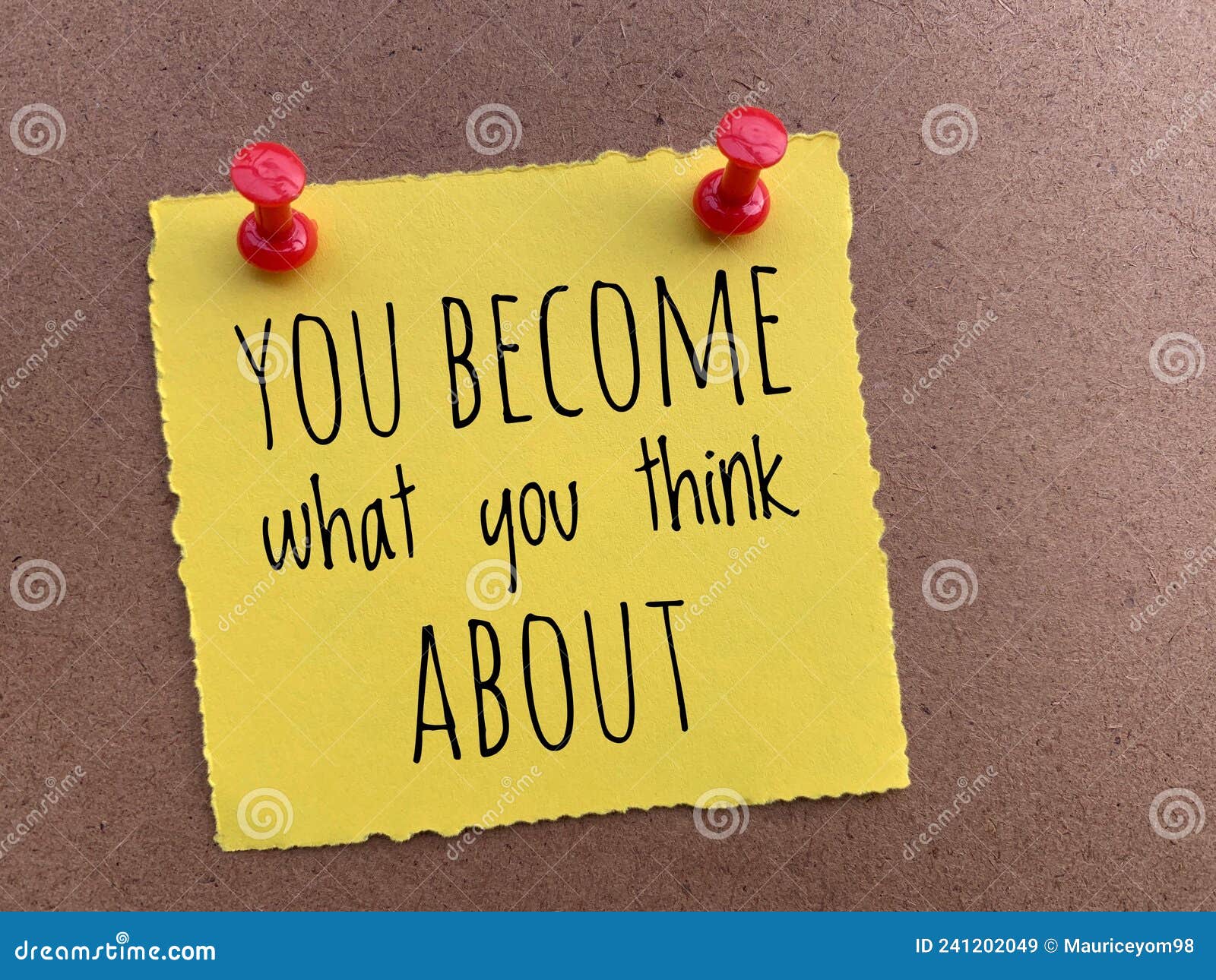 You Become What You Think about. Conceptual. Stock Image - Image of ...
