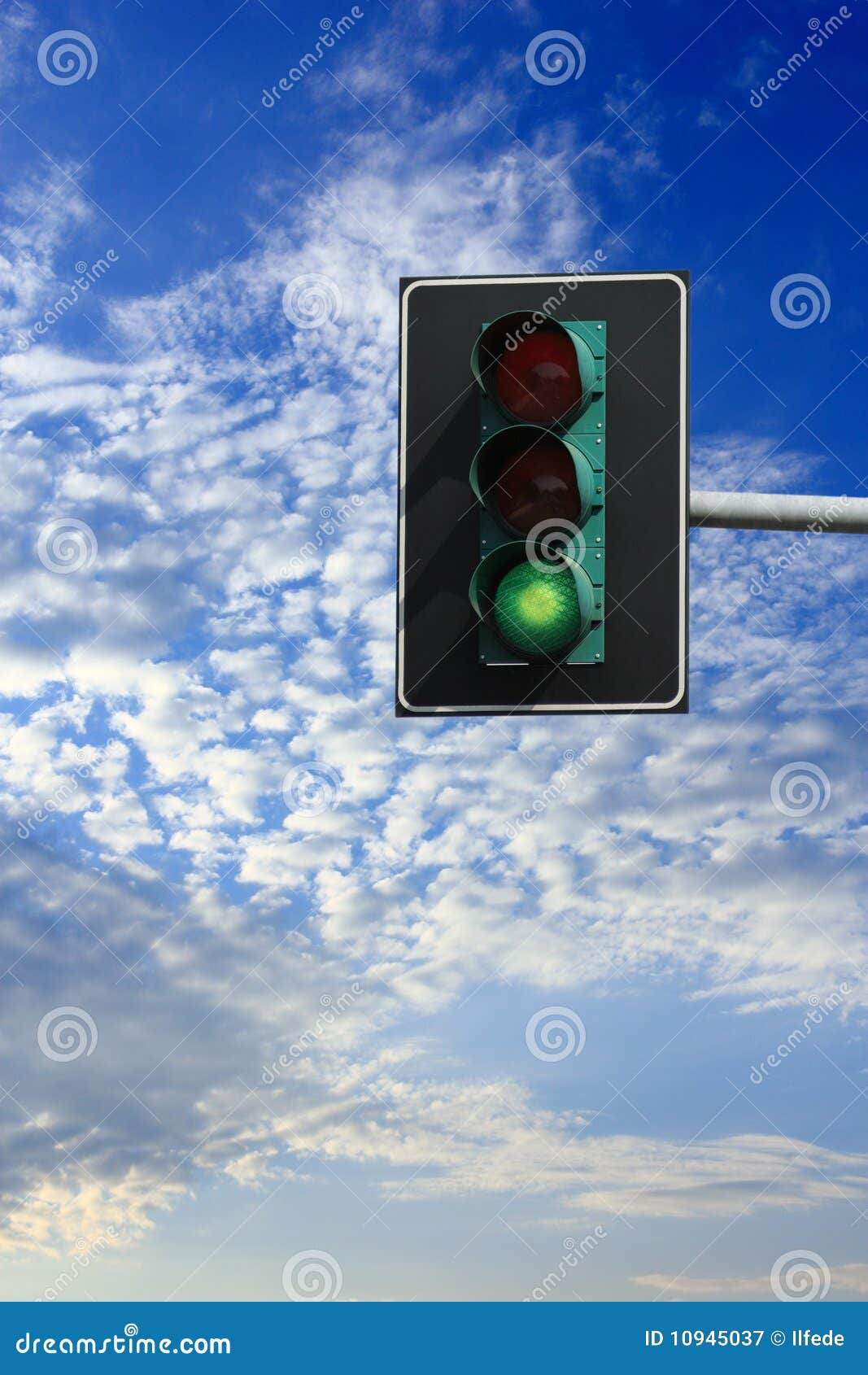 You Can Go: Green Light on Traffic Lights Stock Image - Image of lights ...
