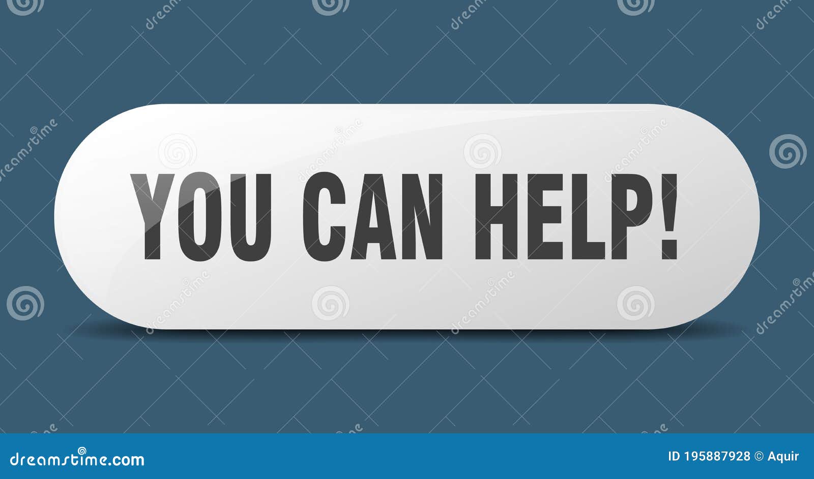 You Can Help Button. You Can Help Sign. Key. Push Button Stock Vector ...